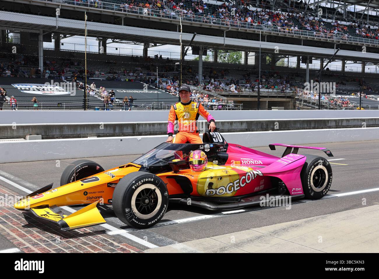 NTT INDYCAR SERIES driver, DEVLIN DEFRANCESCO (30) (CAN) of Toronto ...