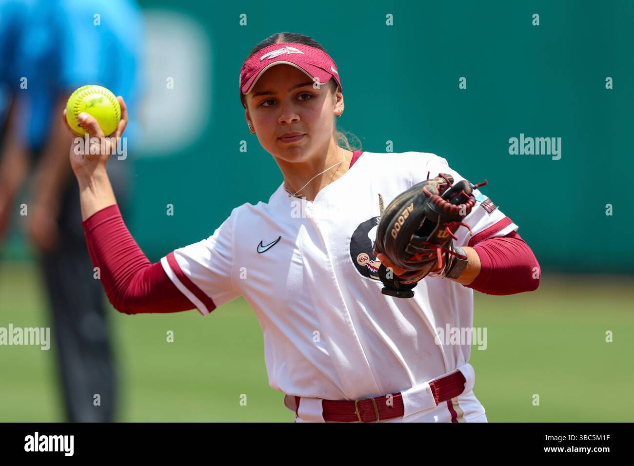 Florida State infielder Krystina Hartley (27) in action during an NCAA ...