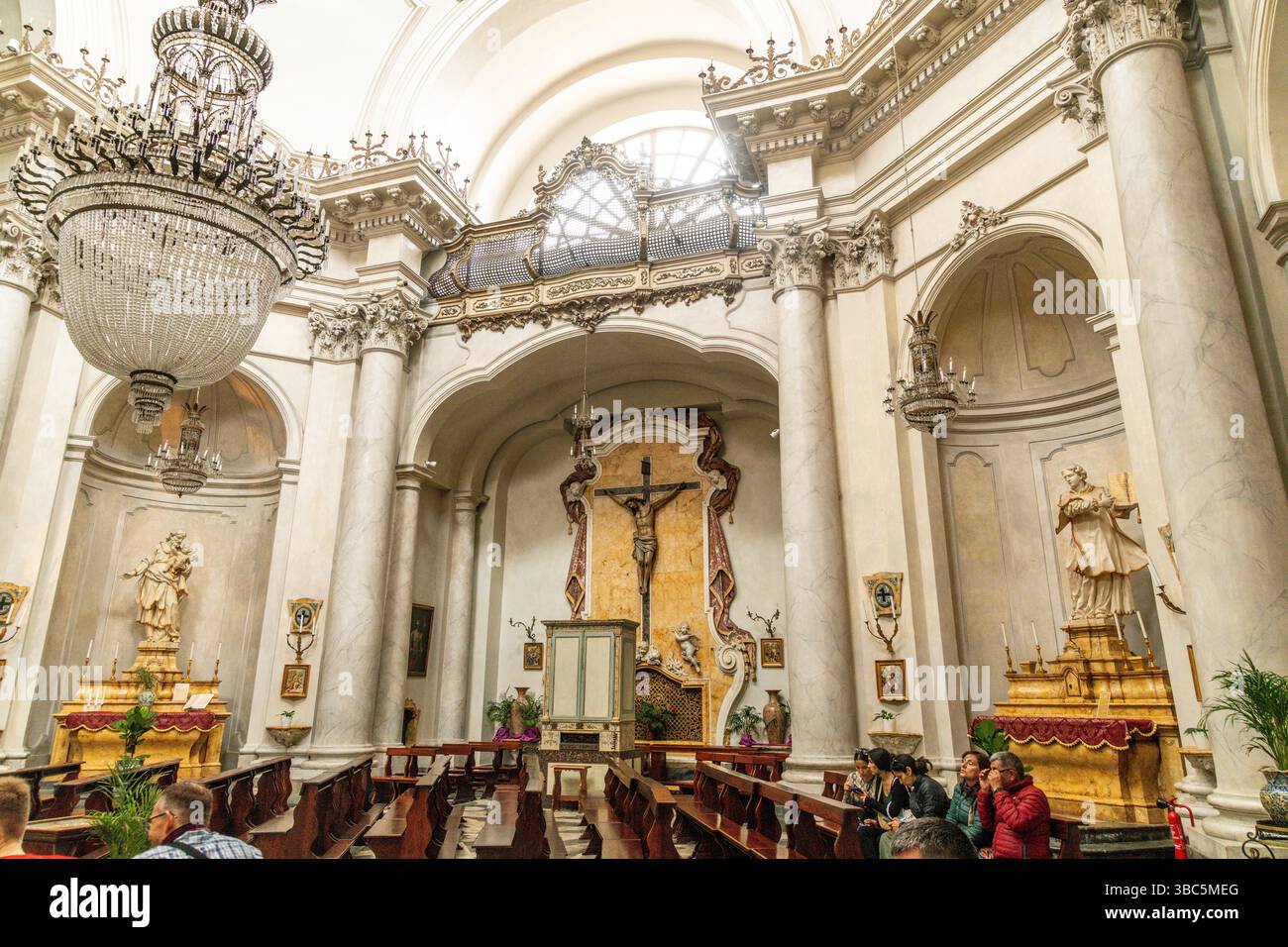 Crucifix Side Chapel in SantAgata Cathedral Stock Photo - Alamy