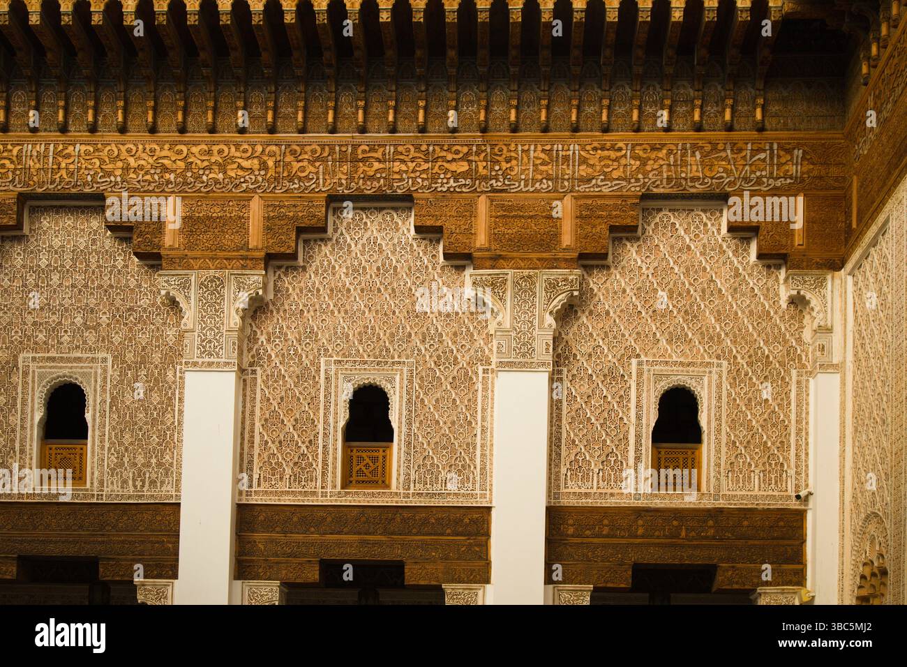 Morocco, Marrakesh, Madrasa Ben Youssef, islamic school Stock Photo - Alamy