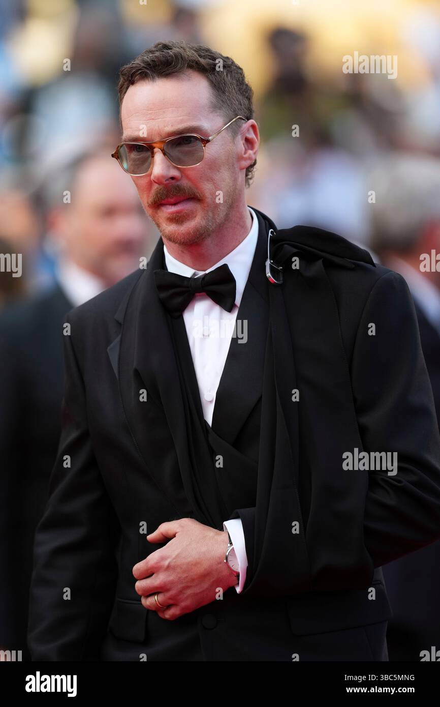 Benedict Cumberbatch poses for photographers upon arrival at the ...