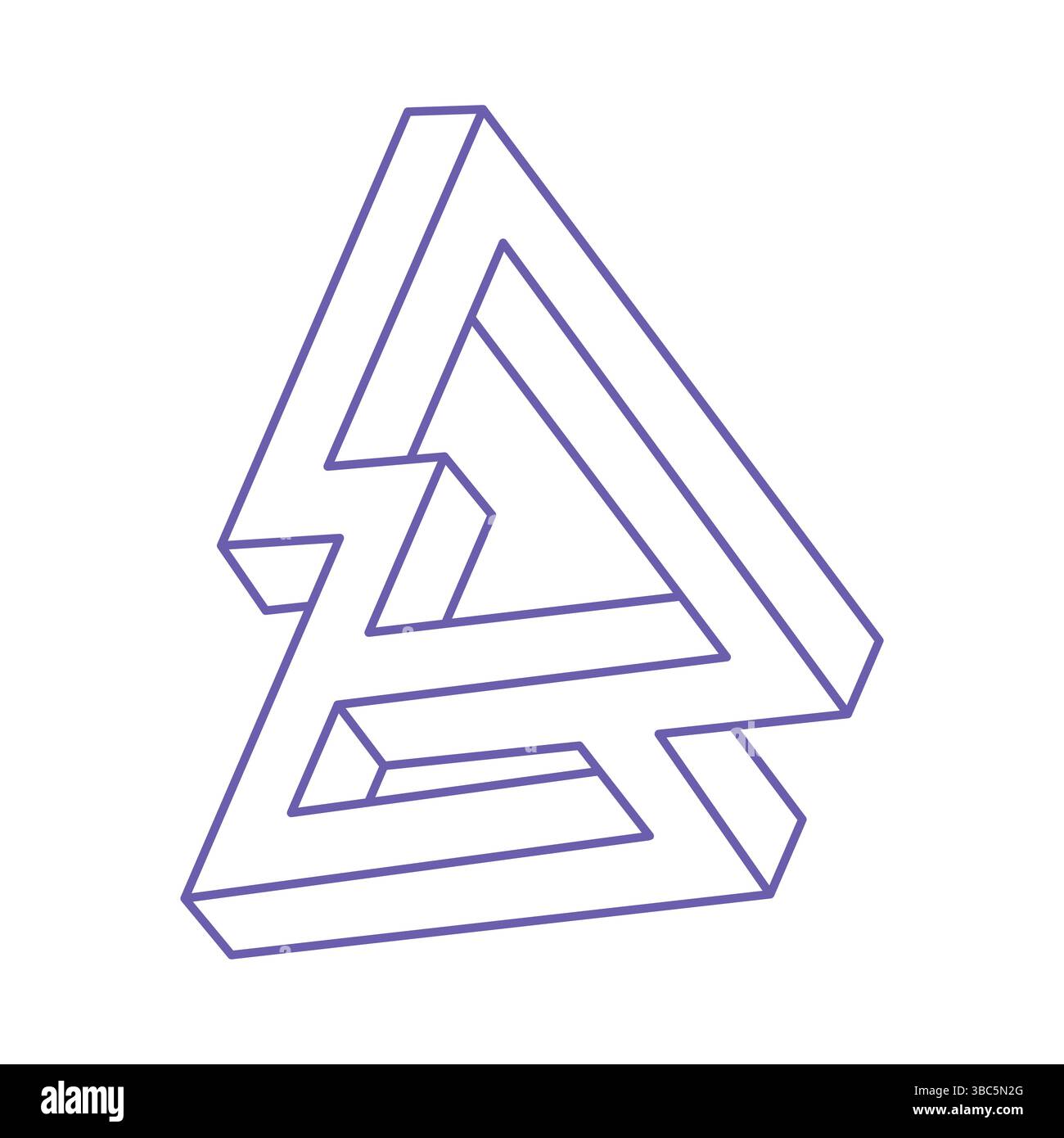 Optical illusion. Sacred geometry. Impossible shapes. Abstract eternal ...