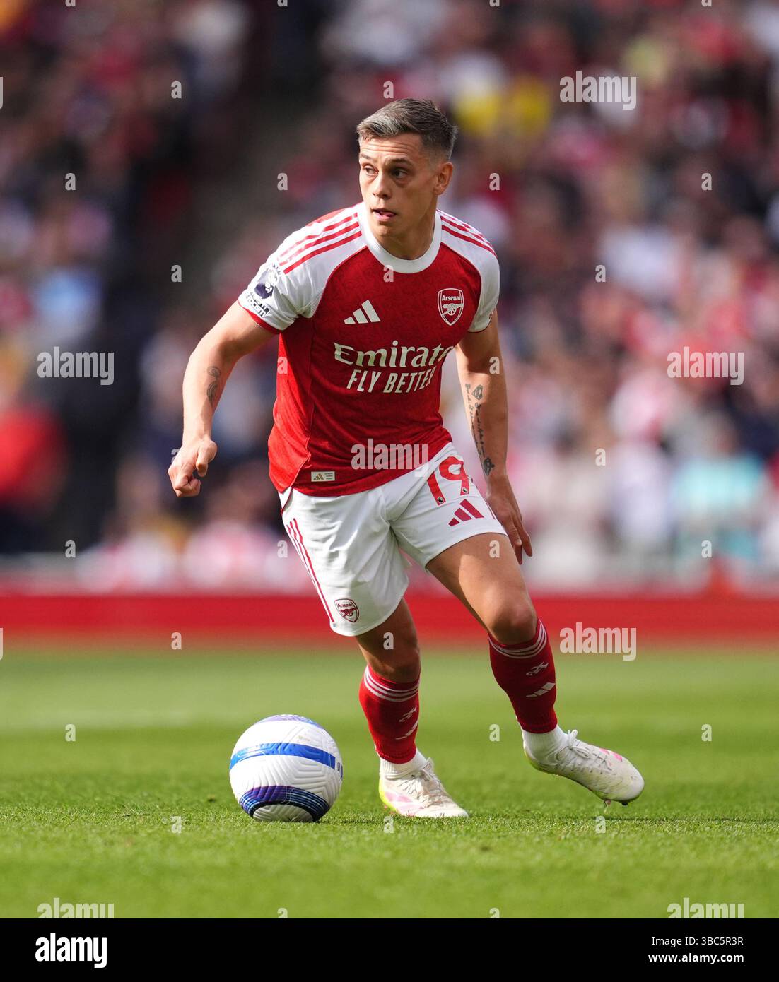 Arsenal's Leandro Trossard during the Premier League match at Emirates ...