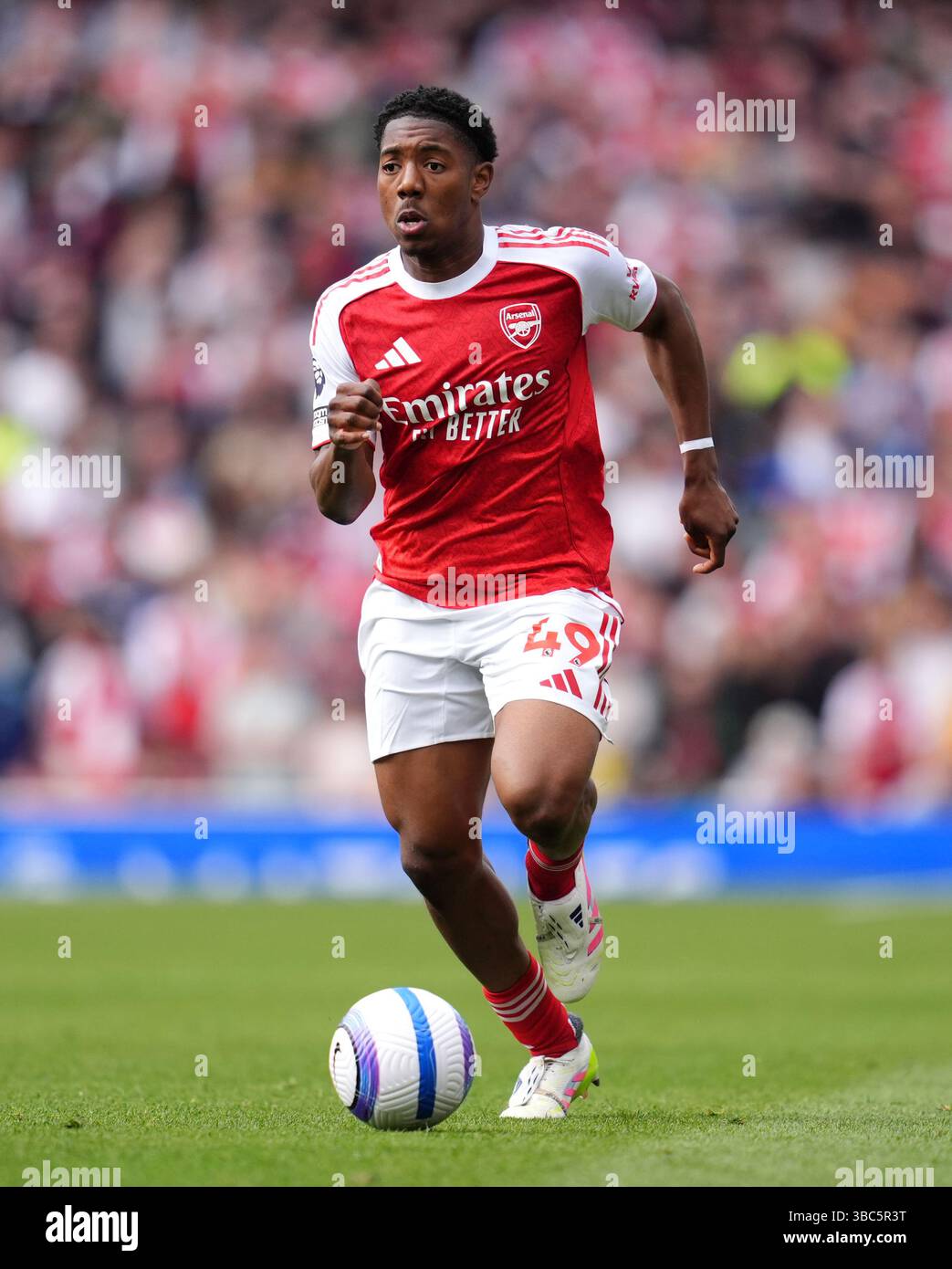 Arsenal's Myles Lewis-Skelly during the Premier League match at ...
