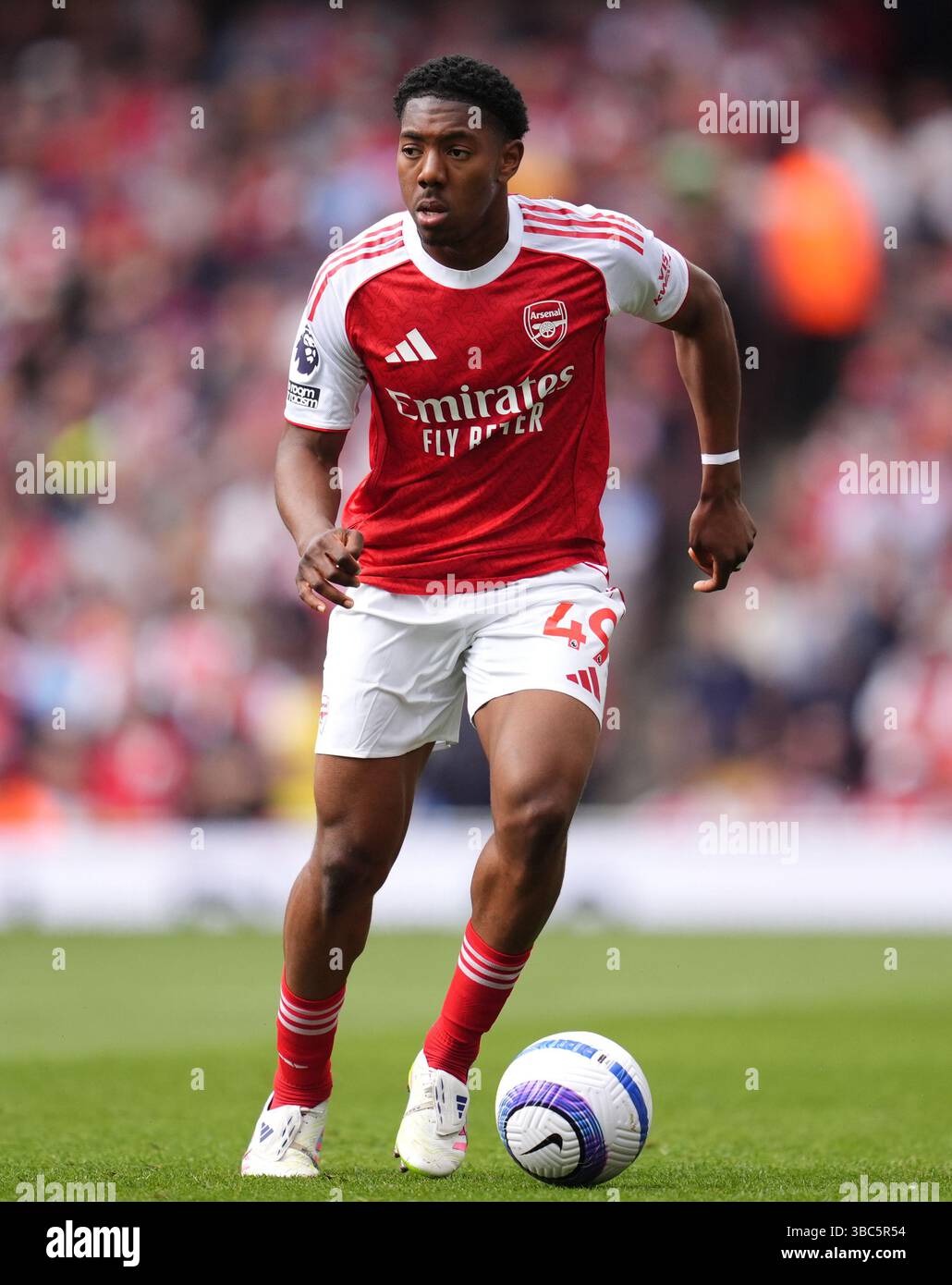 Arsenal's Myles Lewis-Skelly during the Premier League match at ...
