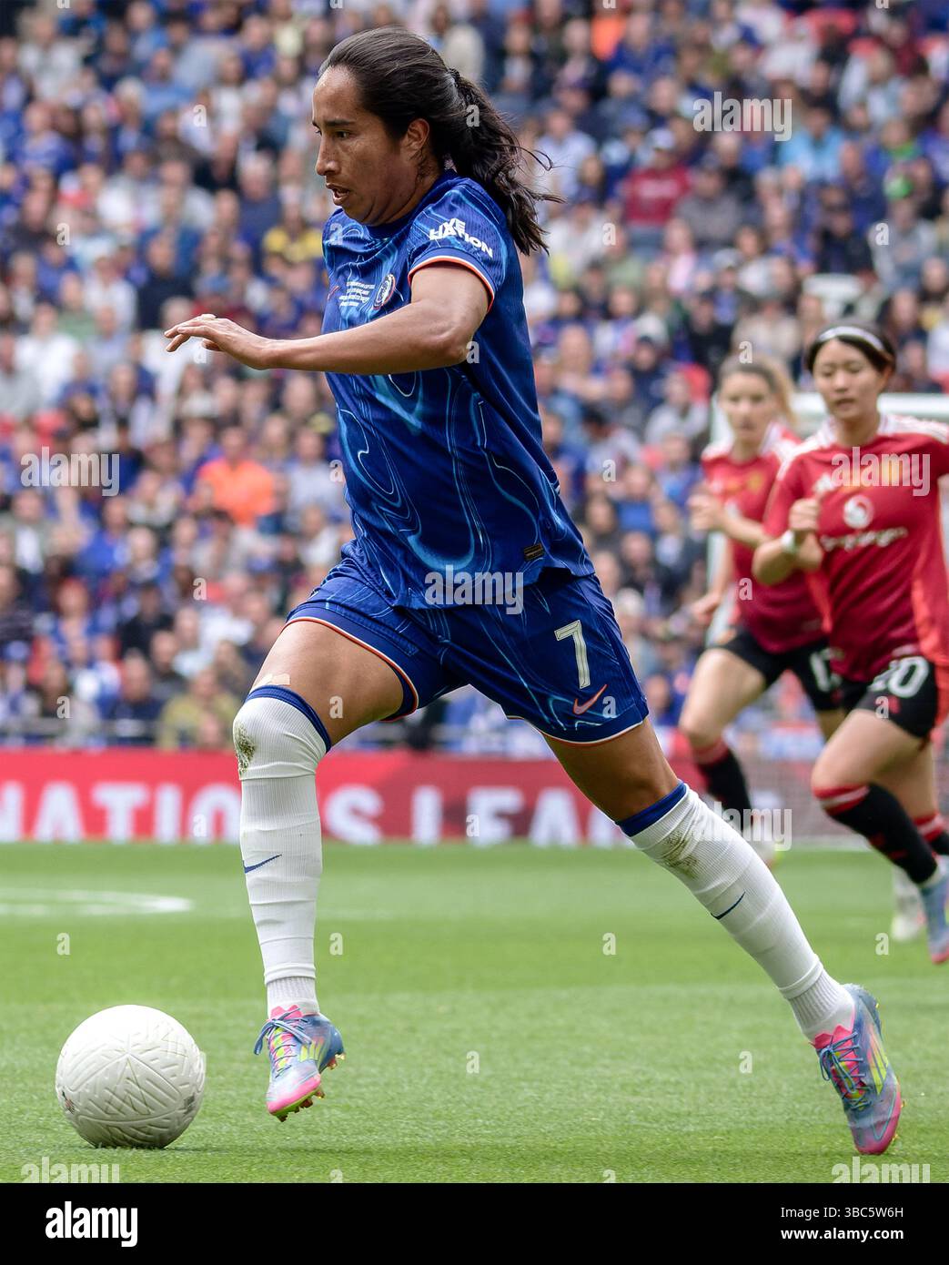 London, England, May 18 2025: Mayra Ramirez (7 Chelsea) in action ...