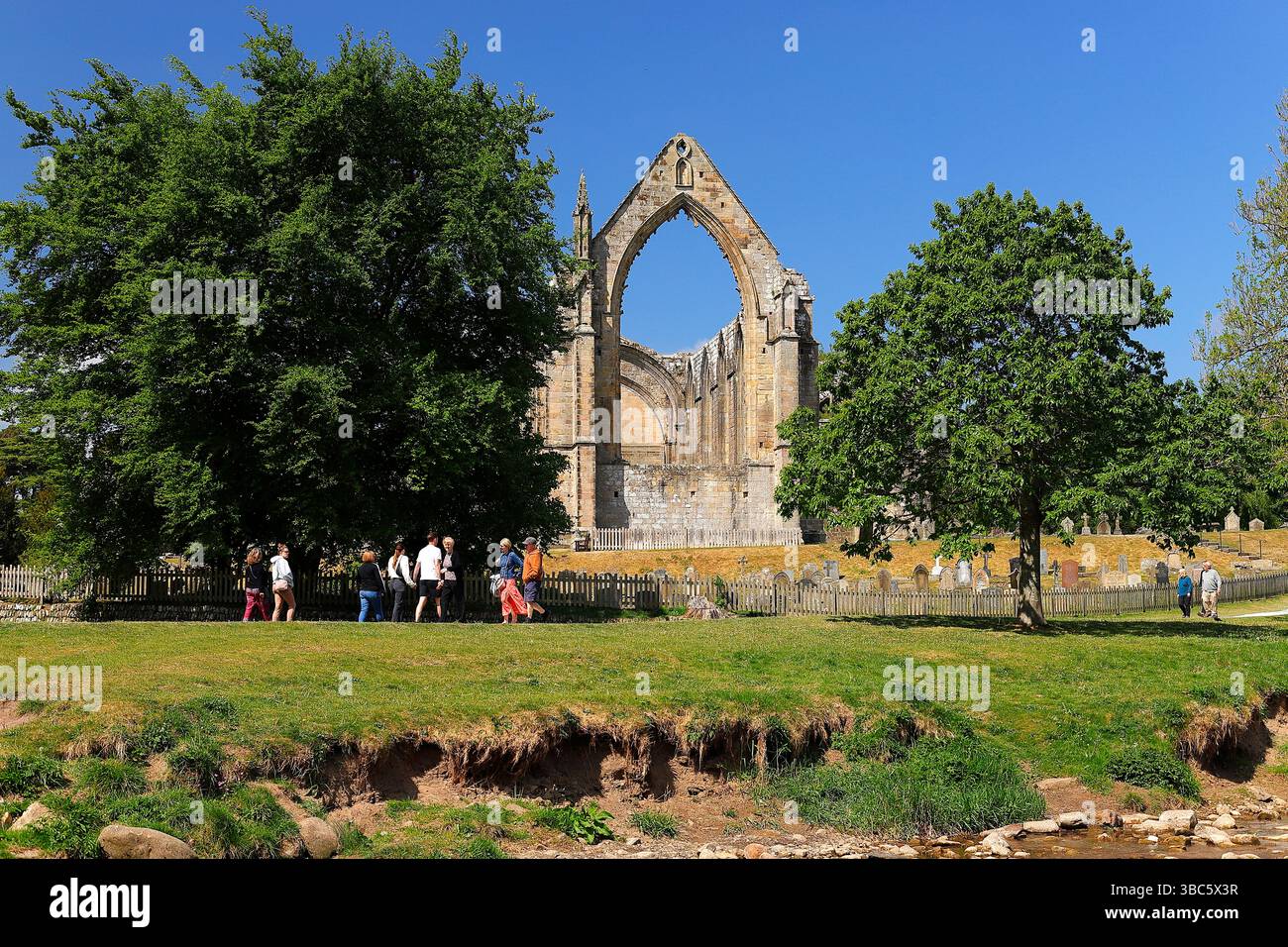 Bolton Priory at Bolton Abbey Estate in North Yorkshire,UK Stock Photo ...