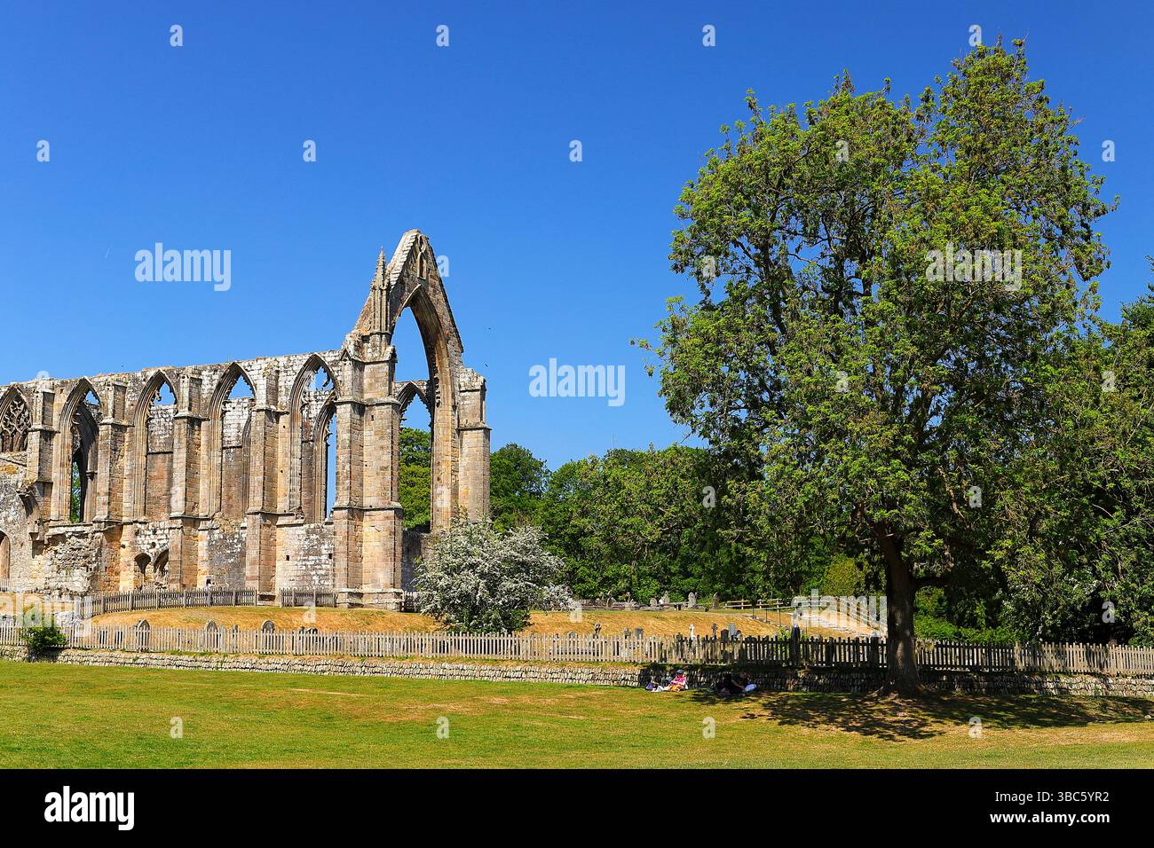 Bolton Priory at Bolton Abbey Estate in North Yorkshire,UK Stock Photo ...