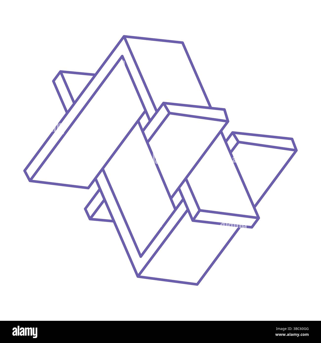 Illusion shapes. 3d geometry. Optical illusion figures. Sacred geometry ...