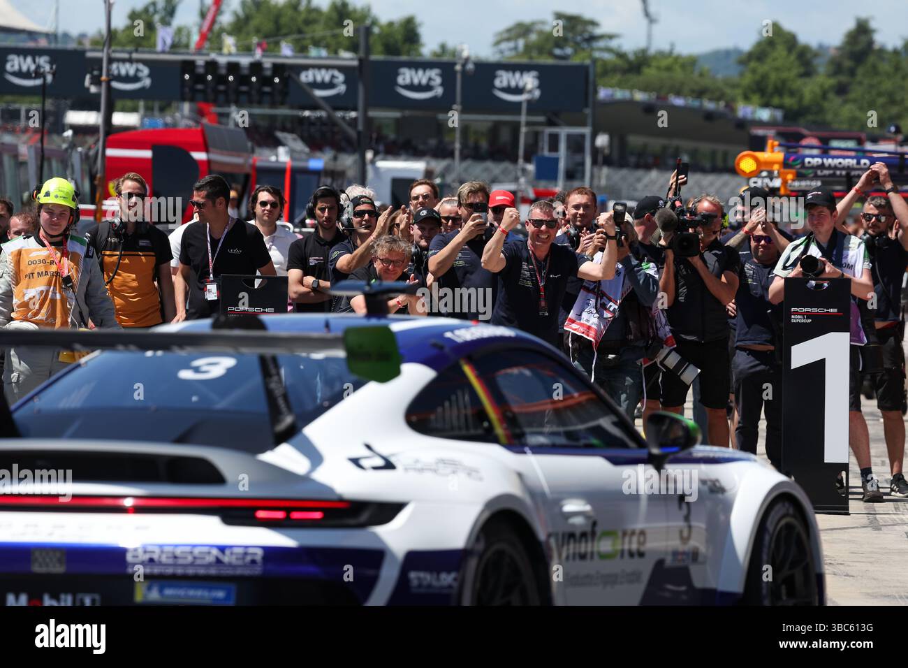 Imola, Italy. 18th May, 2025. Christoph Huber, #3 Theo Oeverhaus (DEU ...