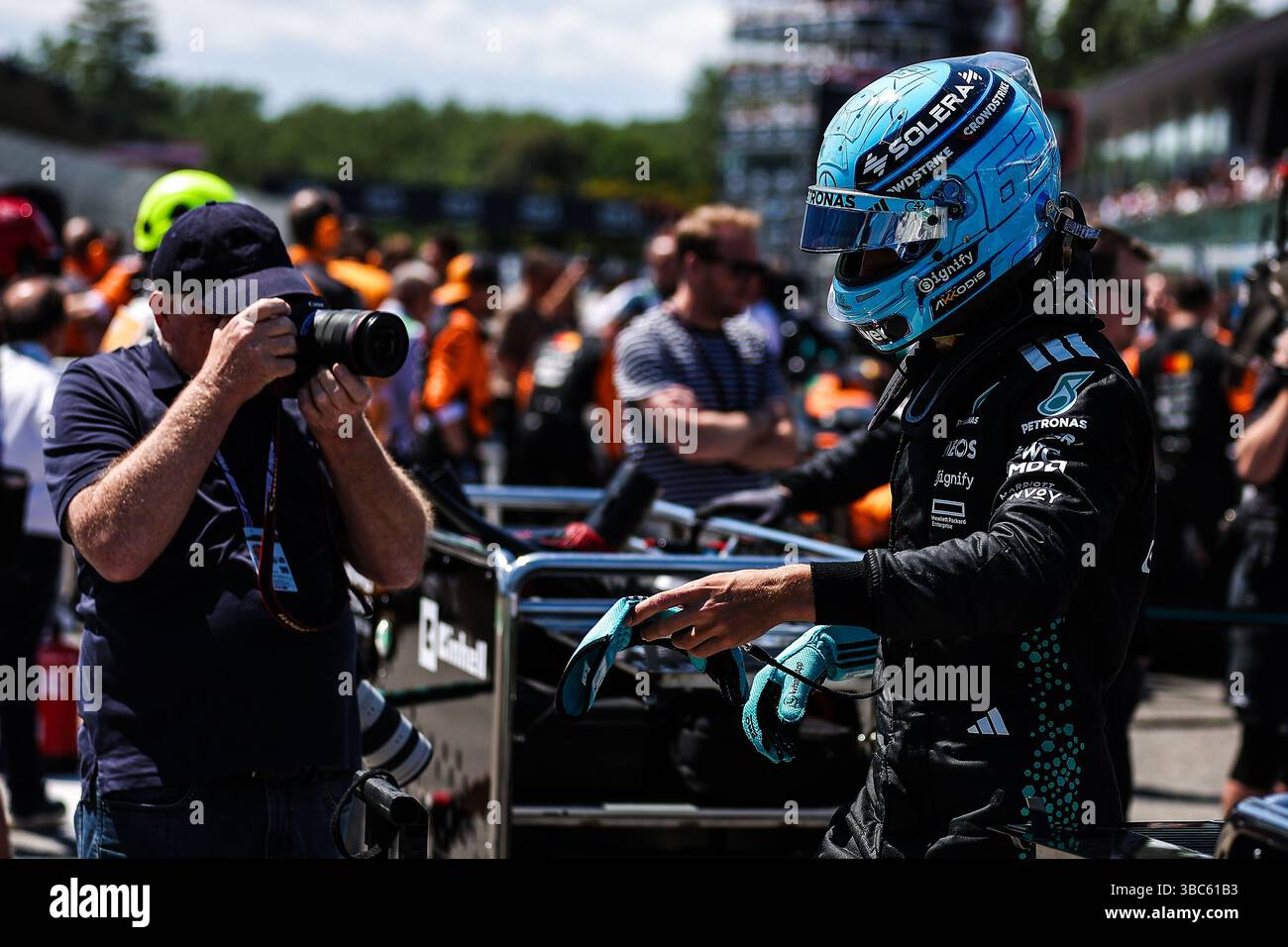 RUSSELL George (gbr), Mercedes AMG F1 Team W16, portrait during the ...