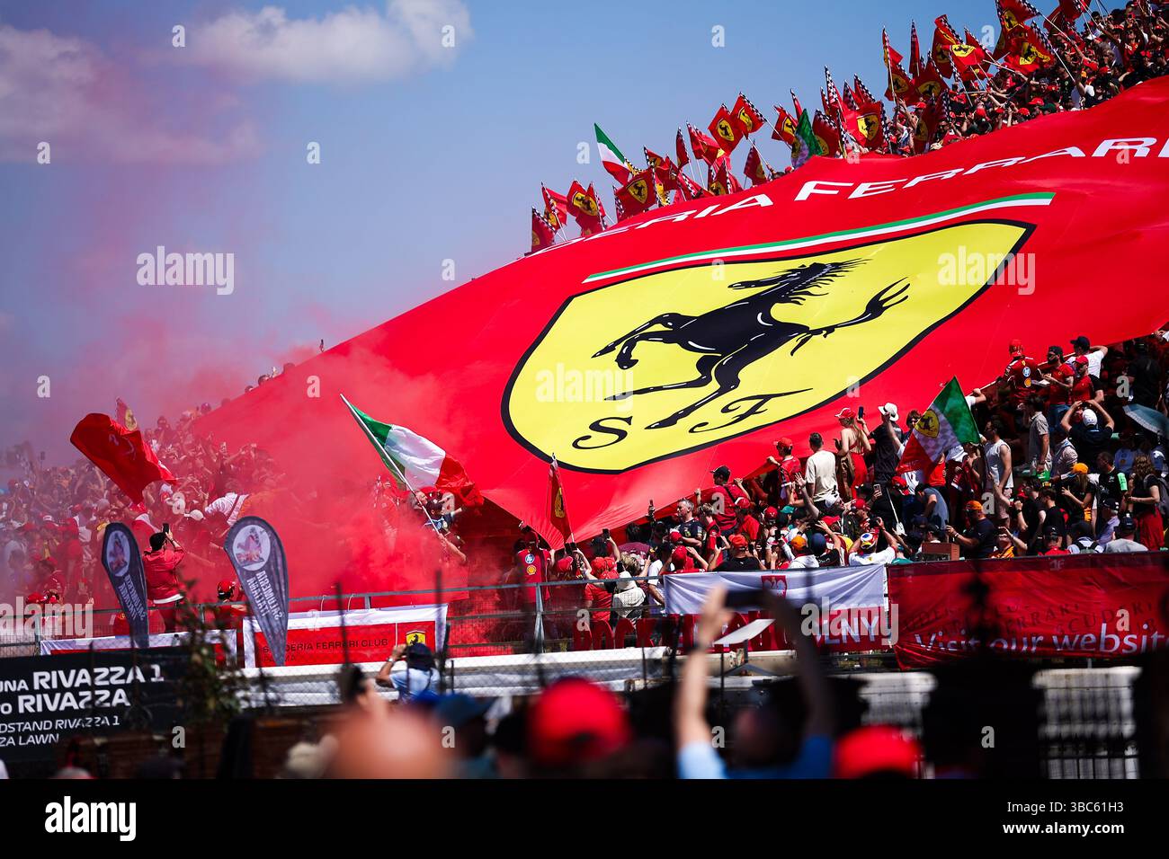 Scuderia Ferrari fans during the Formula 1 AWS Gran Premio del Made in ...