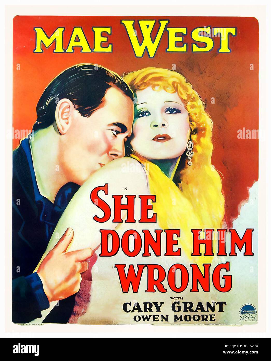 1933 poster film "She Done Him Wrong," starring Mae West and Cary Grant ...