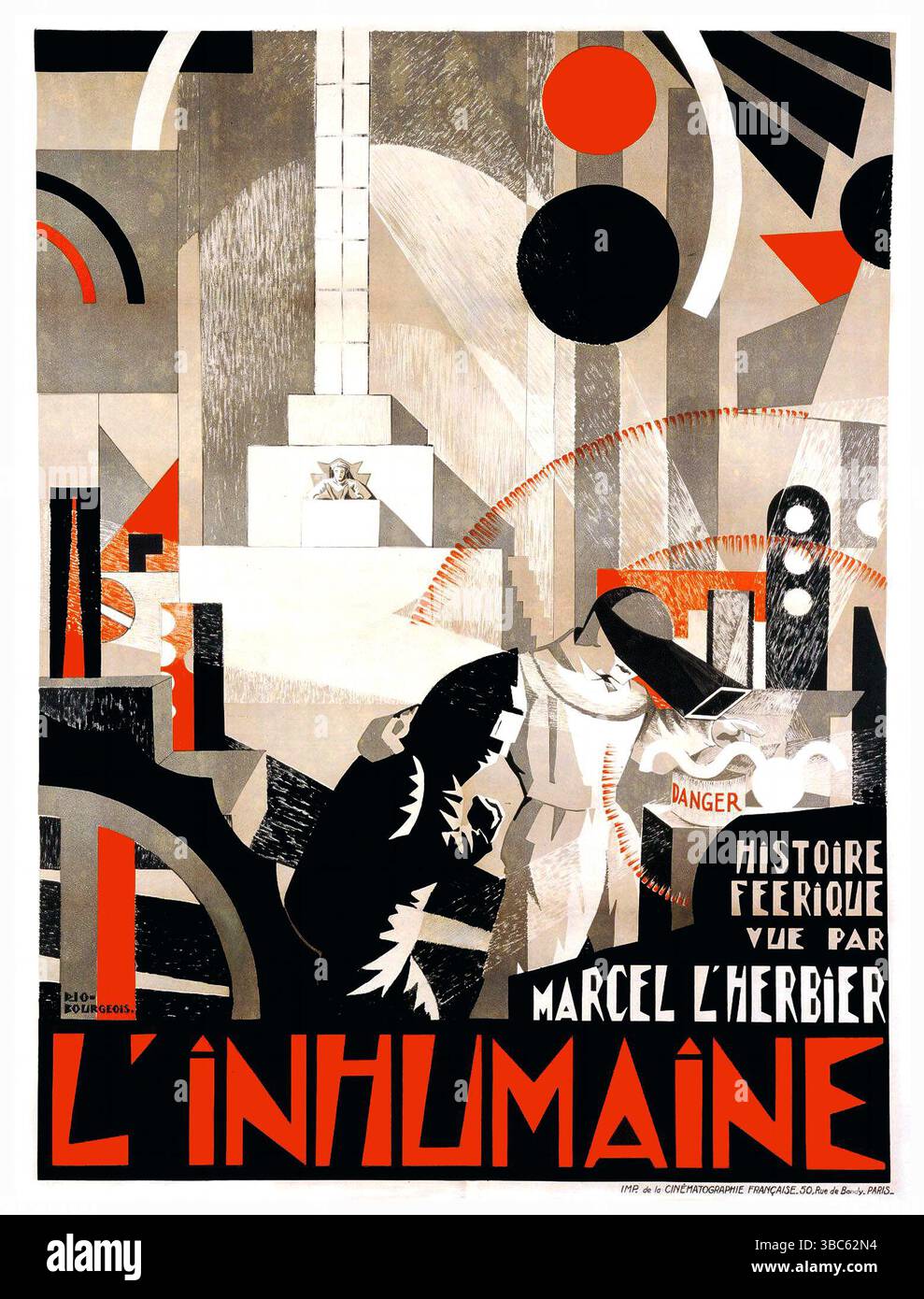 1924 poster for French science fiction drama film L'Inhumaine (The ...