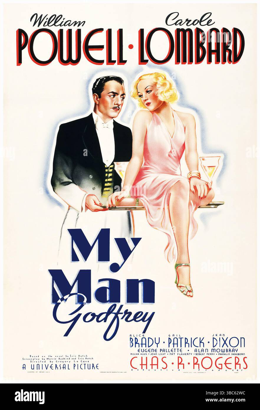 1936 poster for film "My Man Godfrey," starring William Powell and ...