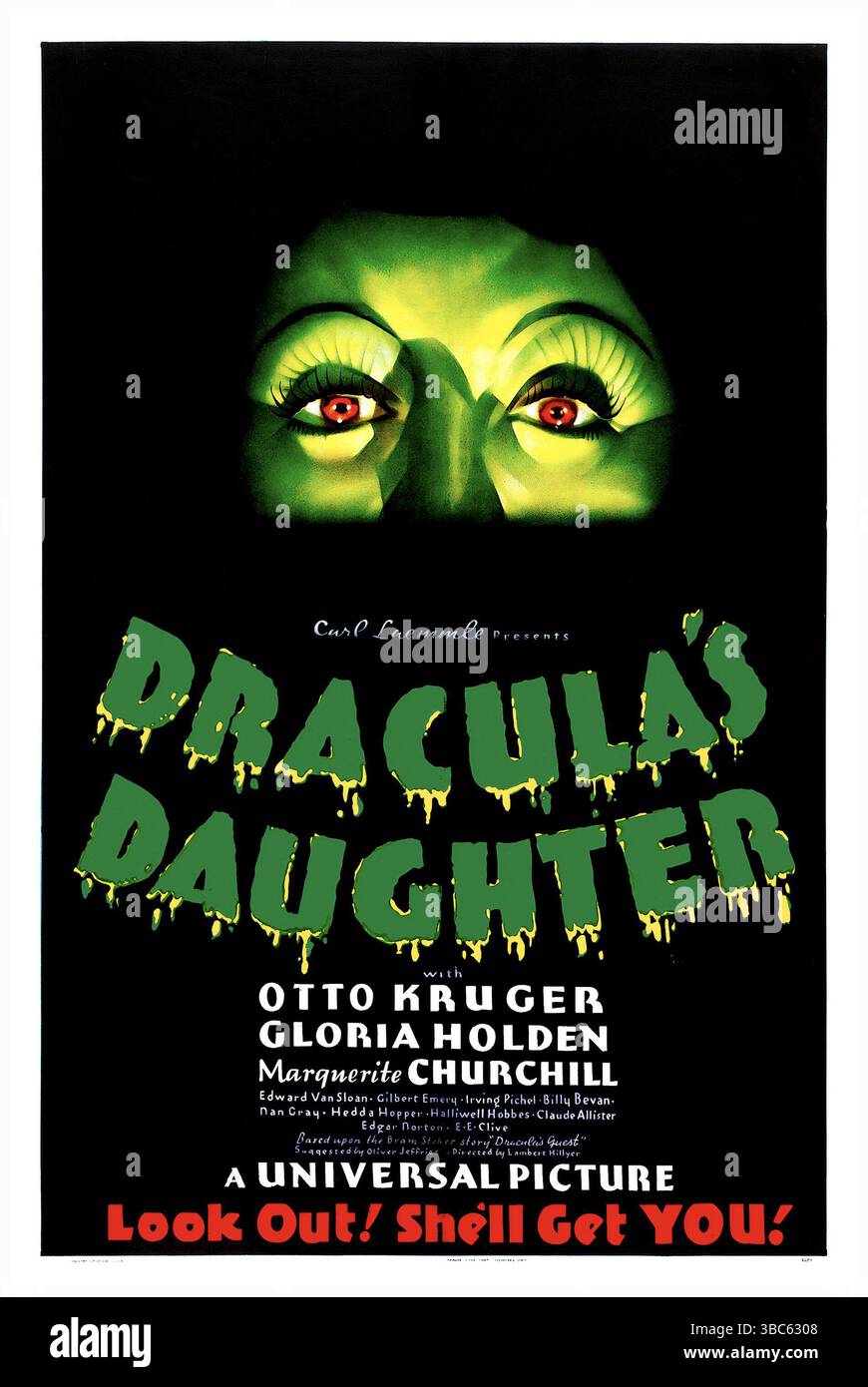Poster for Dracula's Daughter is a 1936 American vampire horror film ...