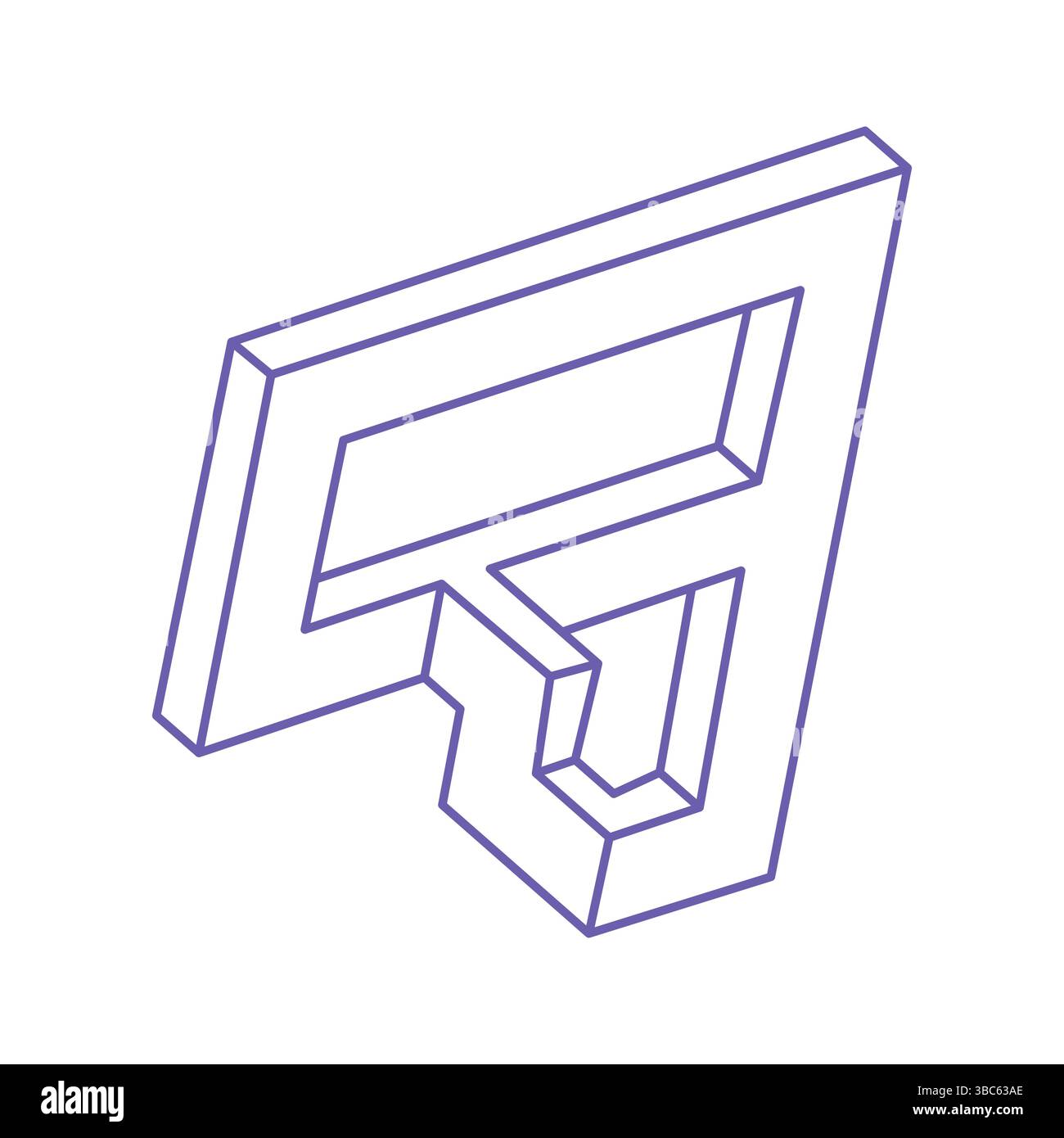Impossible shapes. Sacred geometry. Logo. Optical illusion figures ...