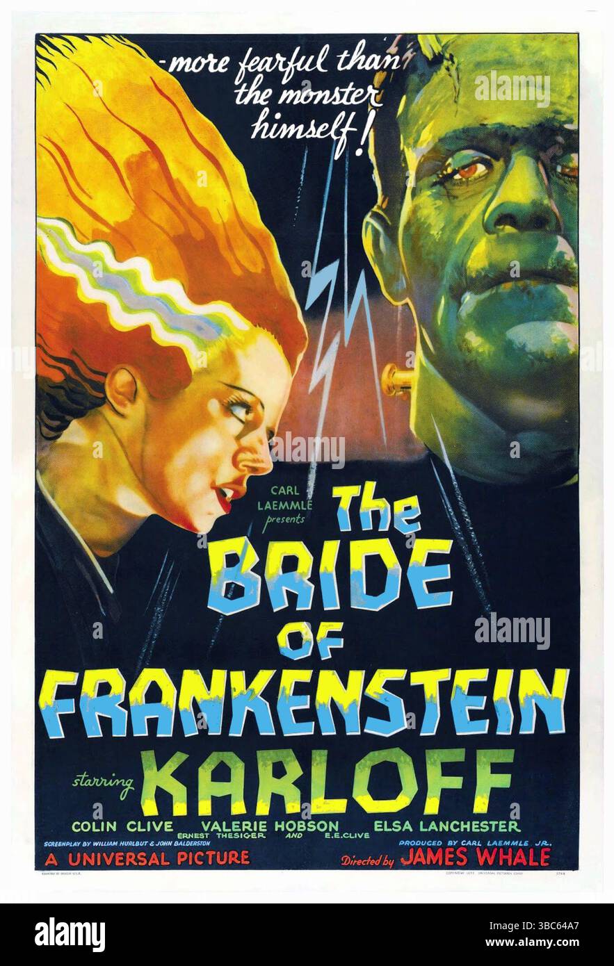 1935 film Bride of Frankenstein, horror film directed by James Whale ...