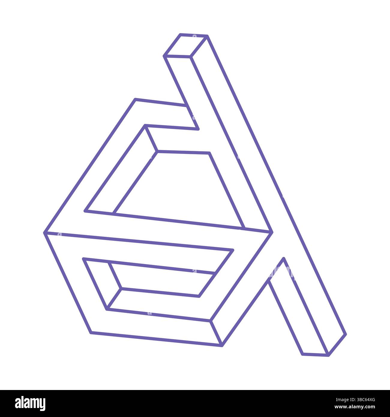 Impossible Objects Optical Illusion 3d Illustration Stock Vector Image And Art Alamy