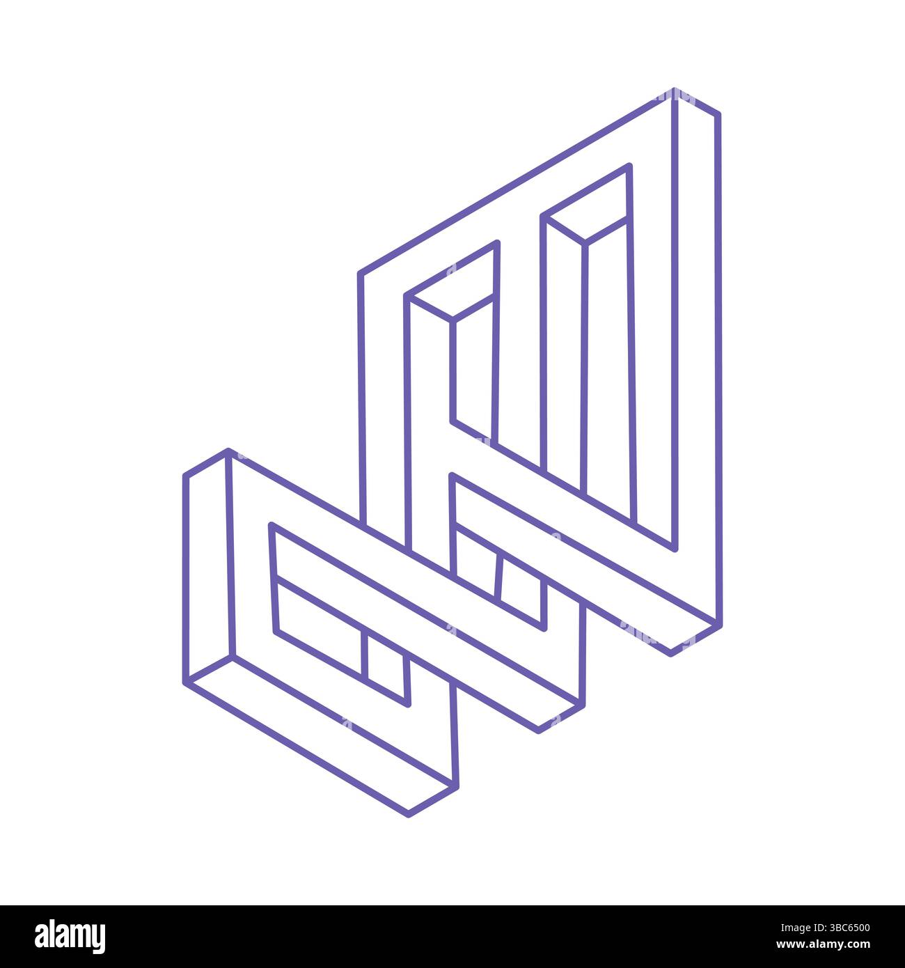 Illusion shapes. 3d geometry. Optical illusion figure. Sacred geometry ...