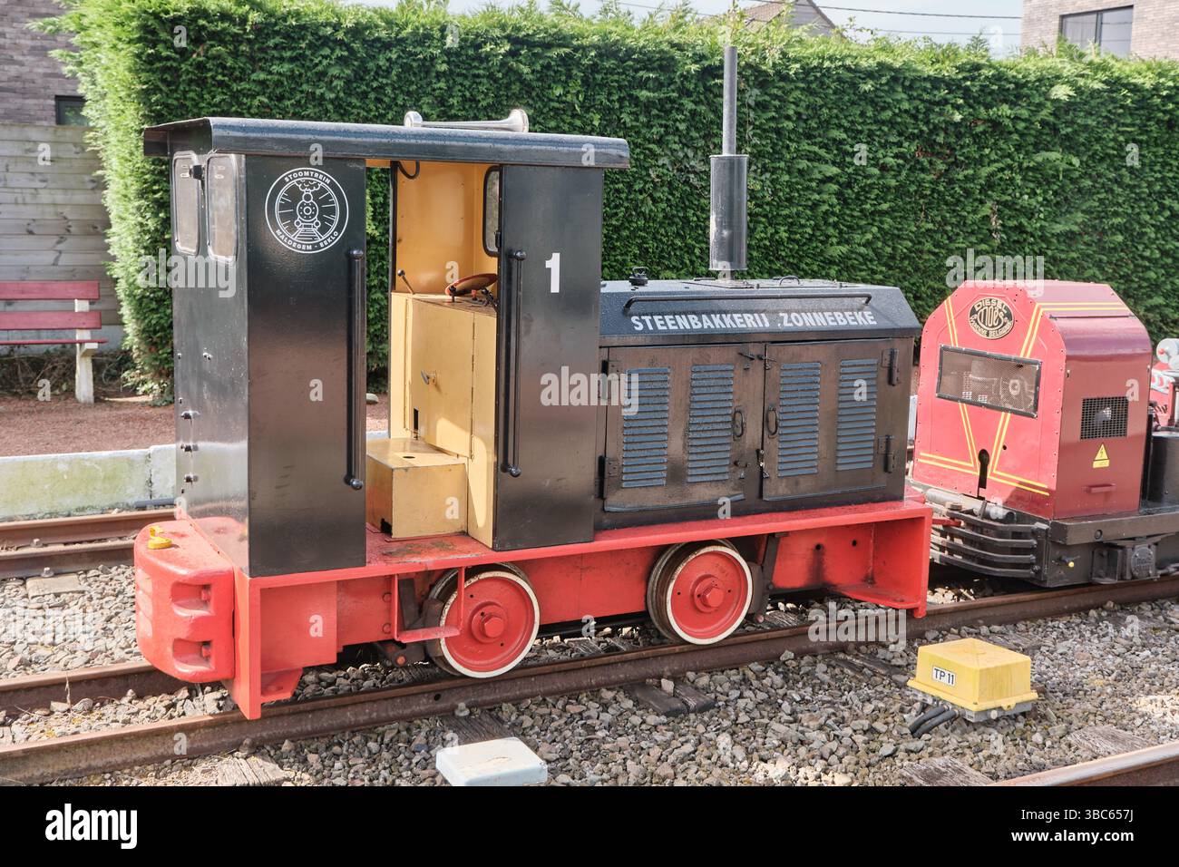 May 4, 2025 - Maldegem-Belgium: 1950s Diema narrow gauge locomotive ...