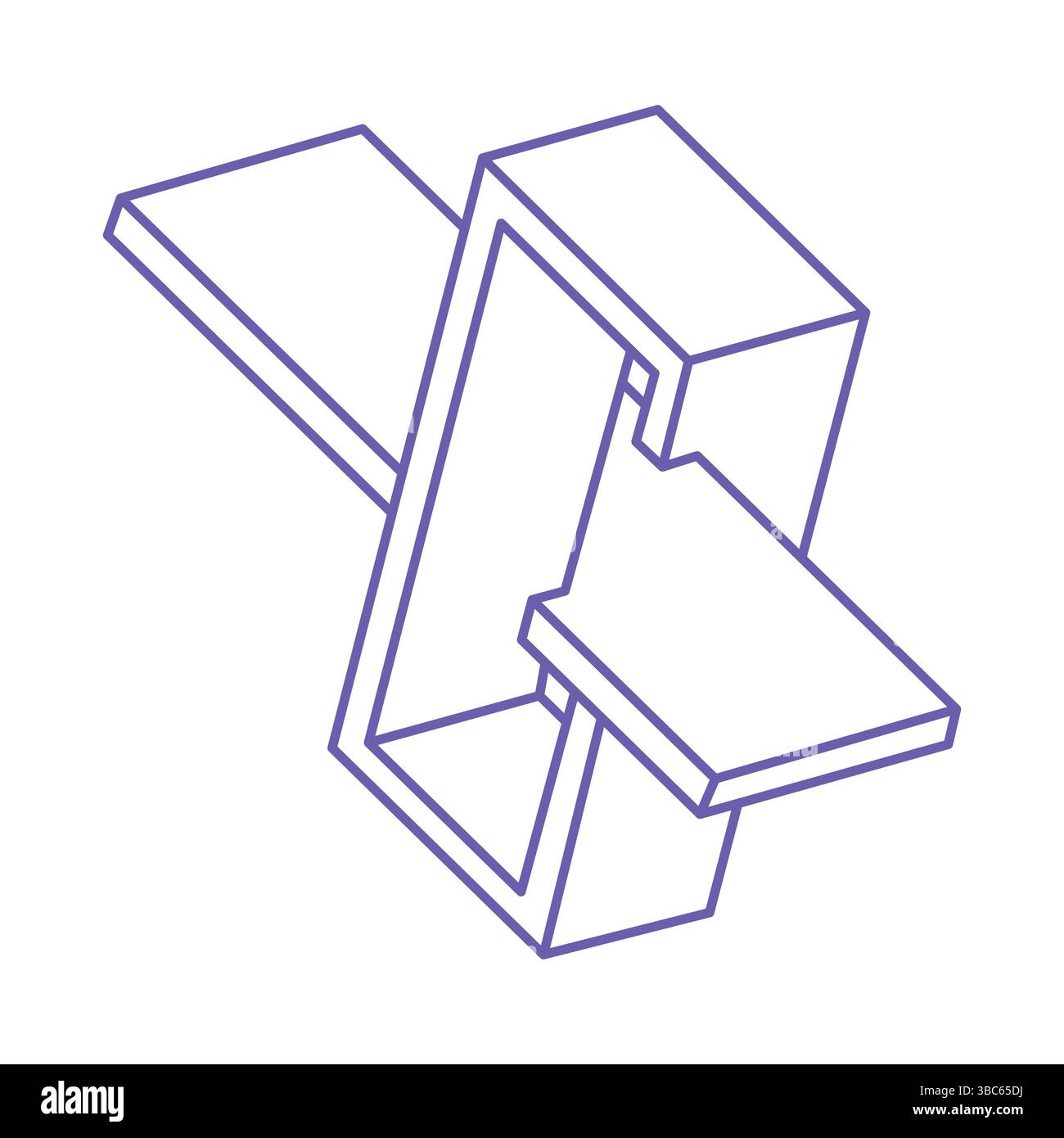 Illusion shapes. 3d geometry logo. Optical illusion figures. Sacred ...