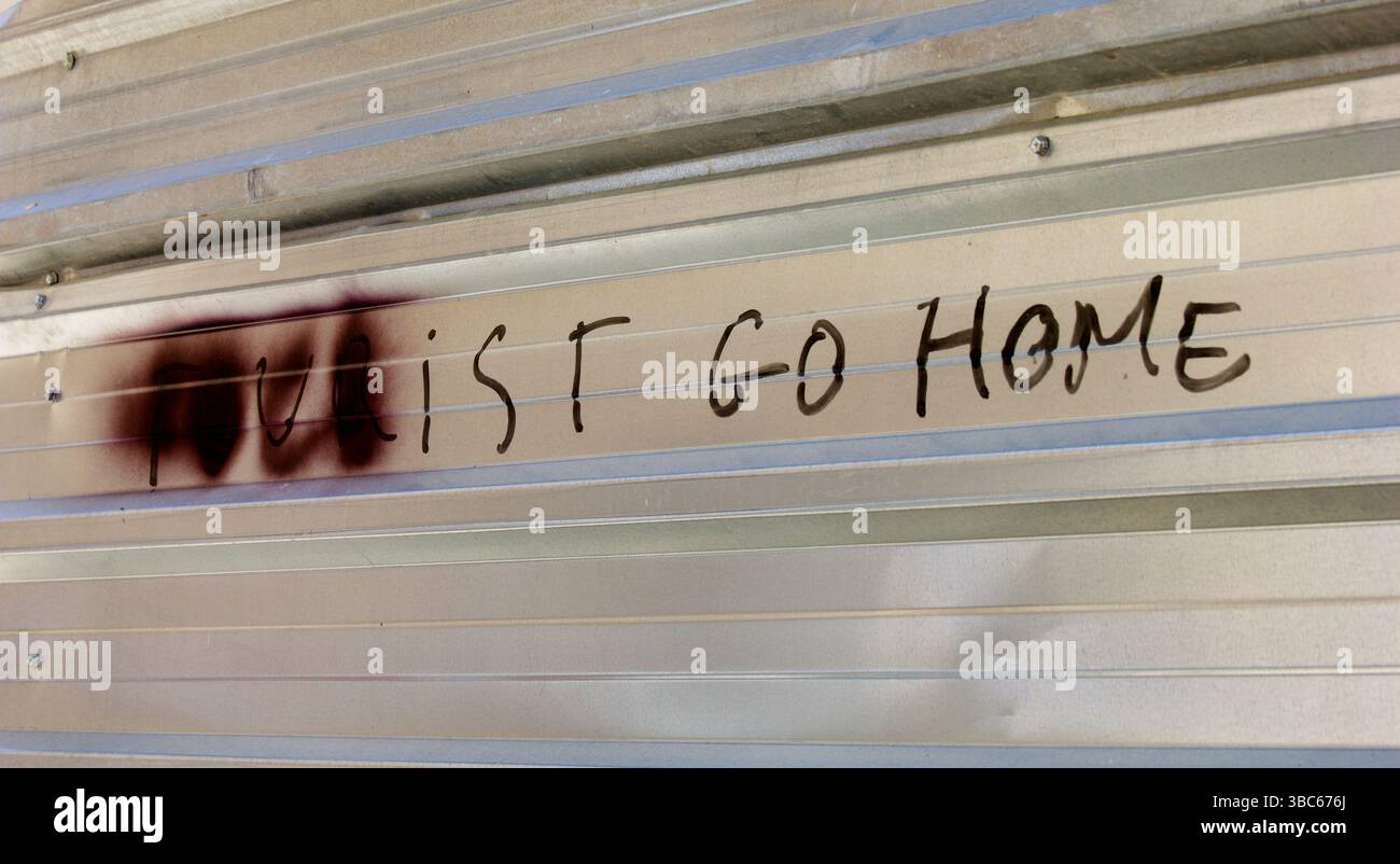 Anti tourist spain hi-res stock photography and images - Alamy