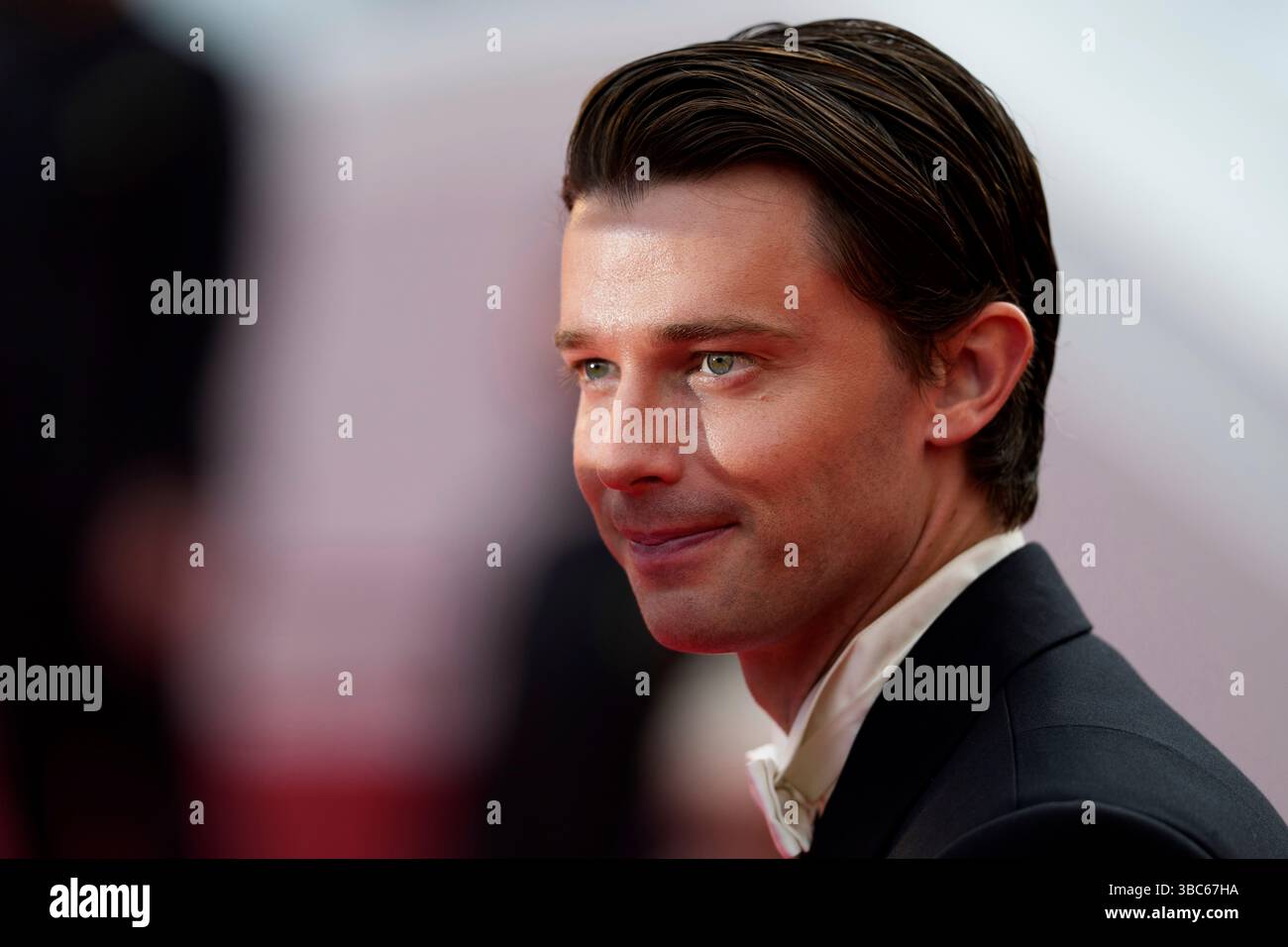 Patrick Schwarzenegger poses for photographers upon arrival at the ...