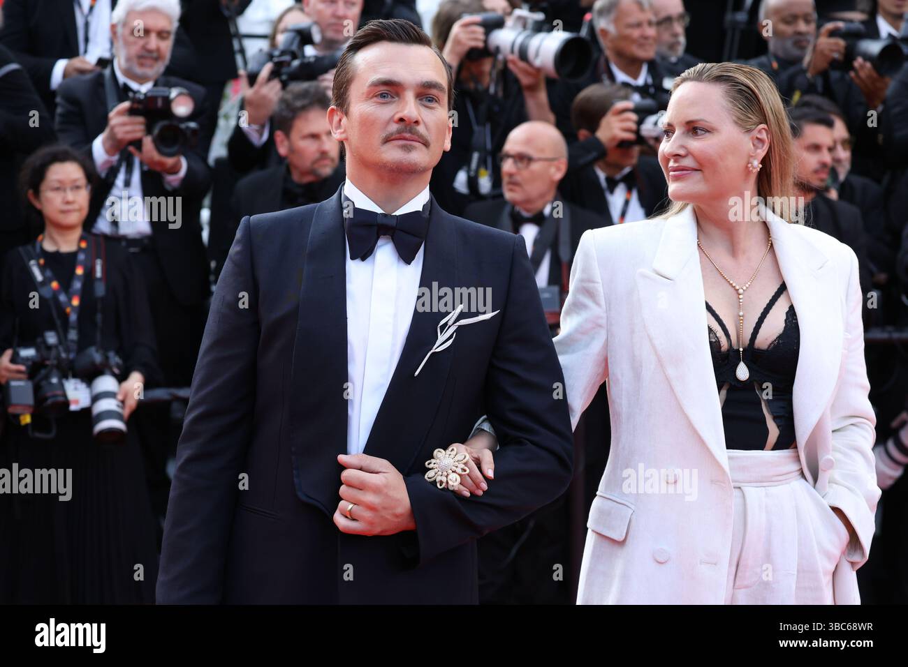 Rupert Friend and Aimee Mullins during the 'The Phoenician Scheme ...
