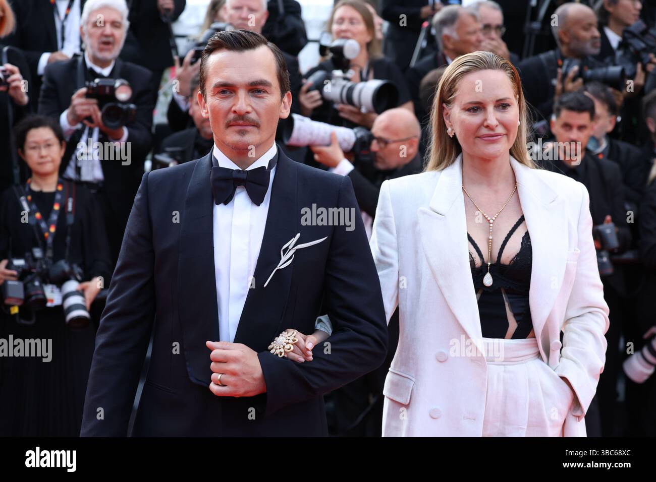 Rupert Friend and Aimee Mullins during the 'The Phoenician Scheme ...