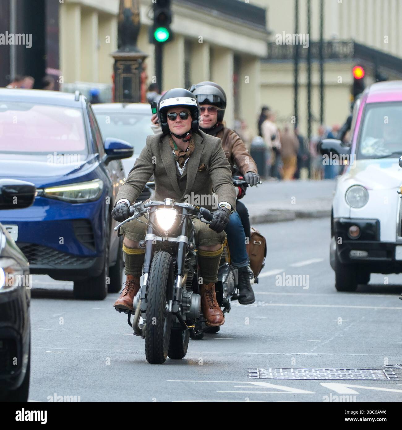 London, UK. 18th May, 2025. Around 600 riders on classic and vintage ...