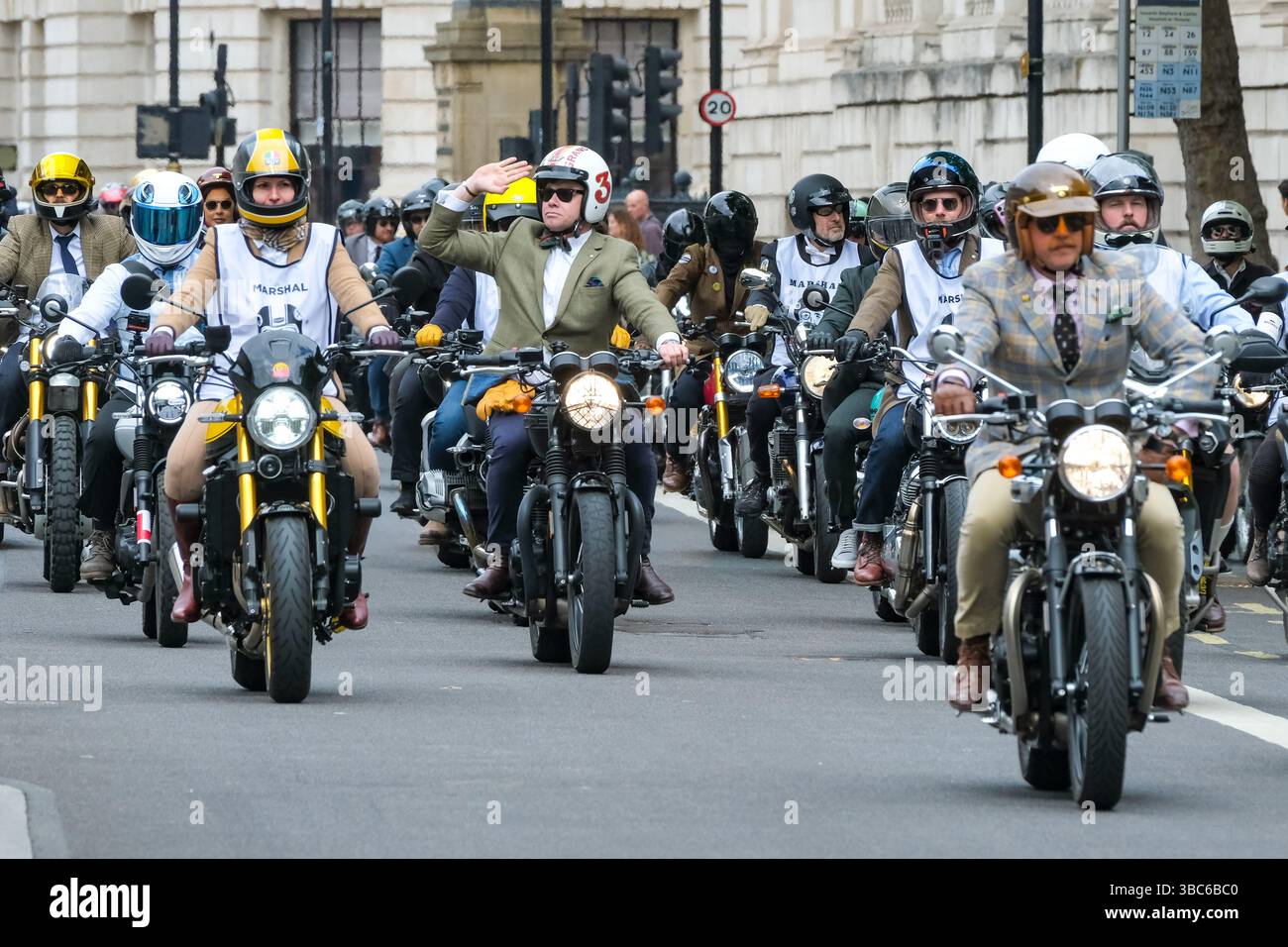 London, UK. 18th May, 2025. Around 600 riders on classic and vintage ...