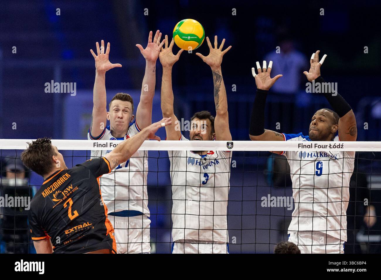 Atlas Arena, Lodz, Poland. 18th May, 2025. 2025 CEV Champions League Volleyball Final Four; JSW ...