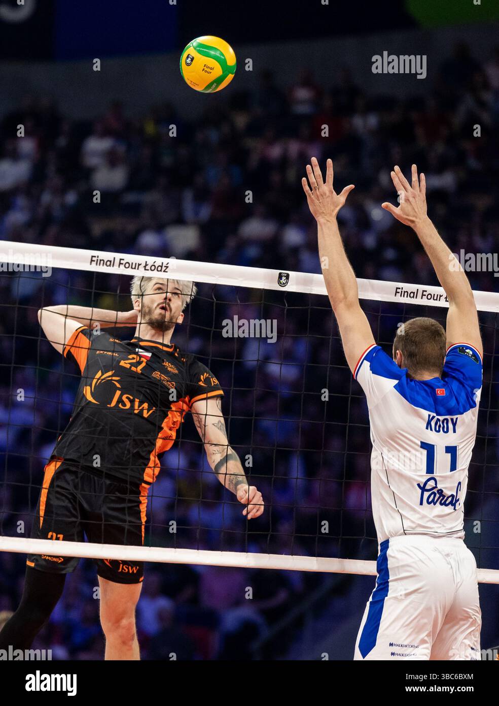 Atlas Arena, Lodz, Poland. 18th May, 2025. 2025 CEV Champions League Volleyball Final Four; JSW ...