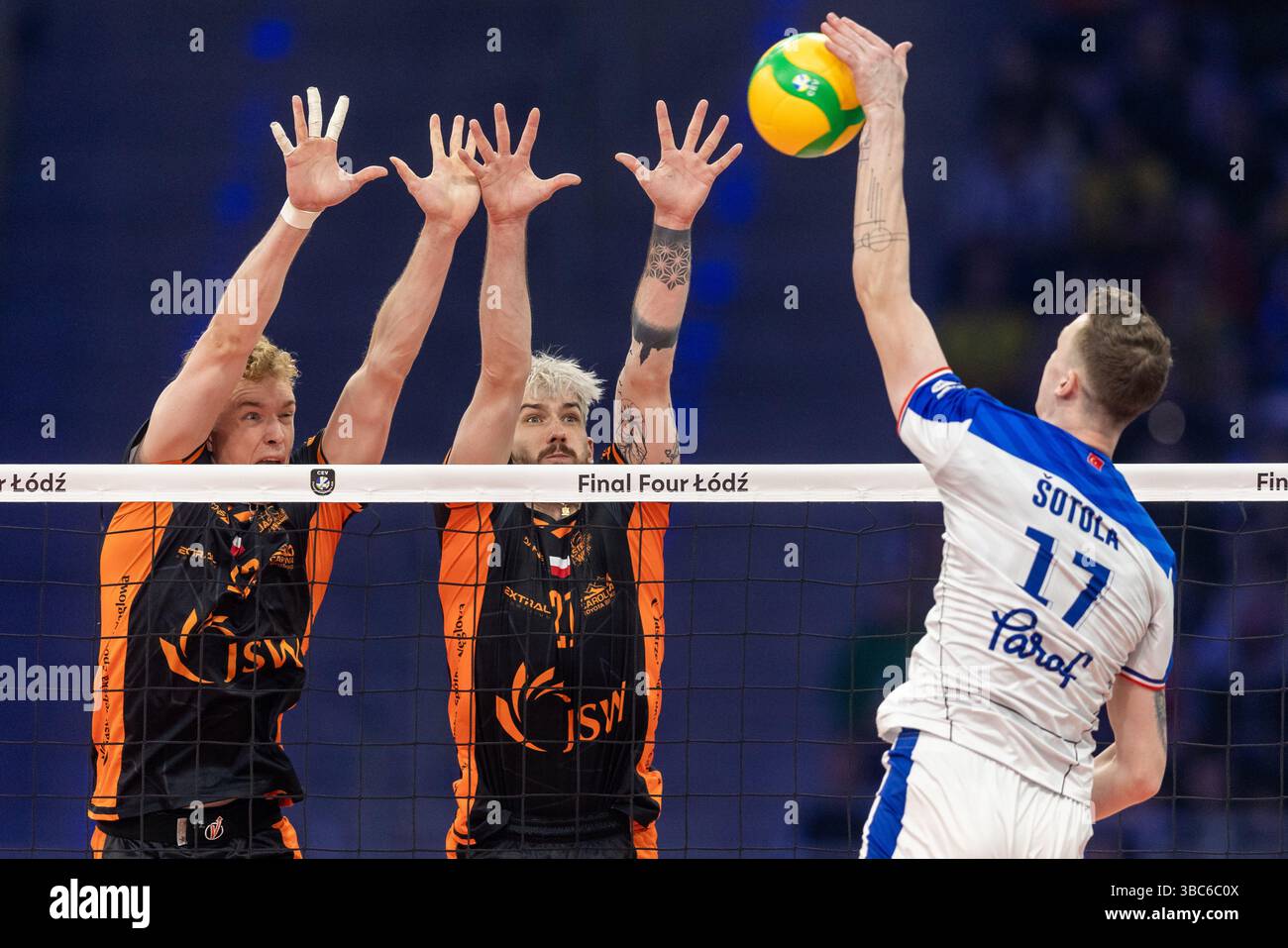 Atlas Arena, Lodz, Poland. 18th May, 2025. 2025 CEV Champions League Volleyball Final Four; JSW ...