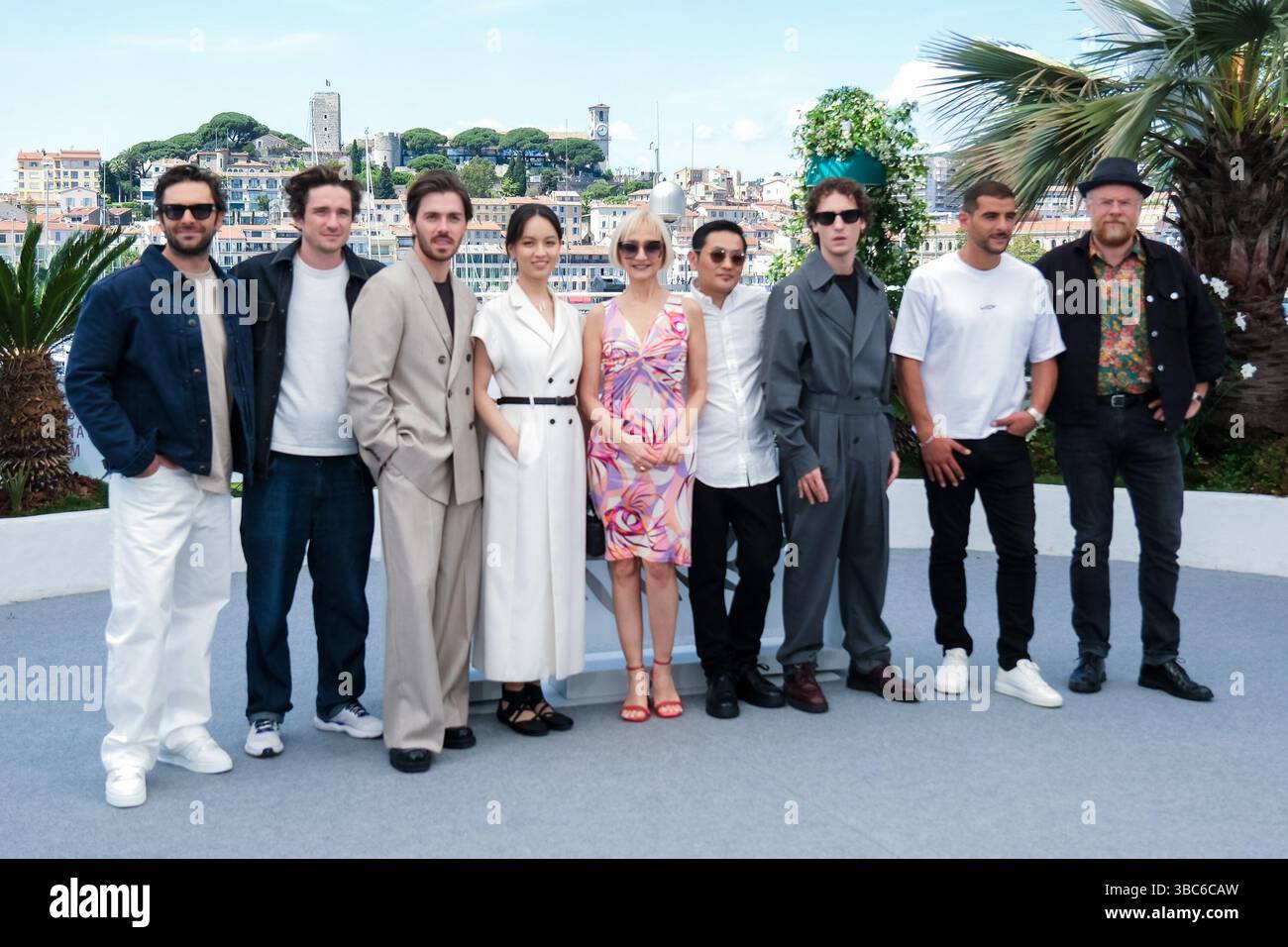 Cannes, France. 18th May, 2025. Pio Marmai, Joseph Olivennes, Panayotis ...