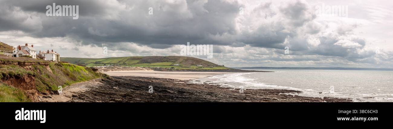 Croyde Bay view from Baggy Point, Devon, England, UK Stock Photo - Alamy