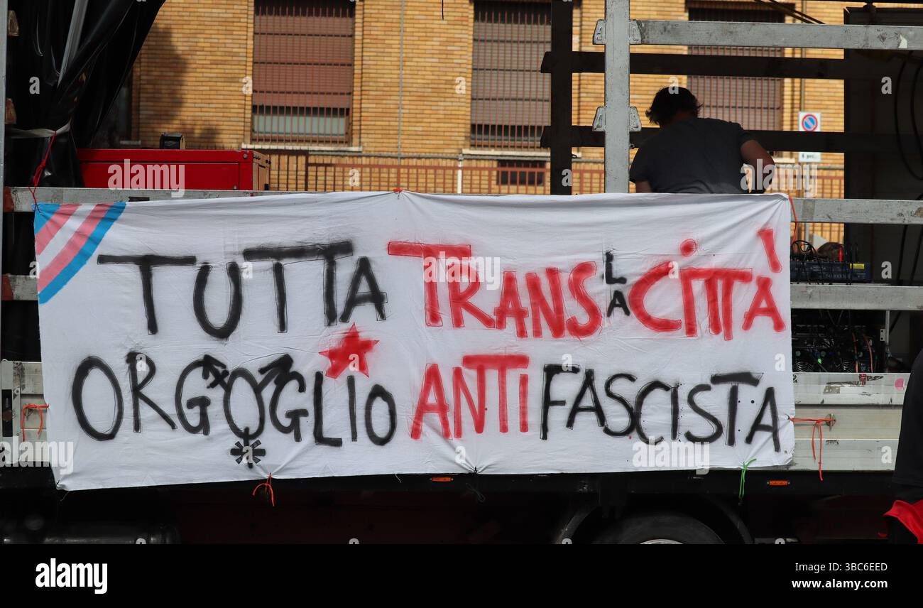 Orgoglio trans, Roma 18 maggio 2025 corteo Stock Photo - Alamy