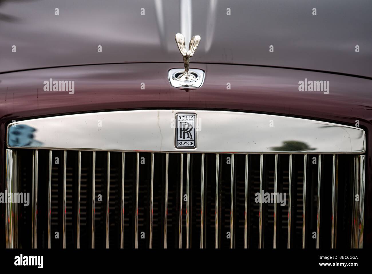 April 3, 2025. Miami. Rolls Royce luxury car. Exclusive luxury ...