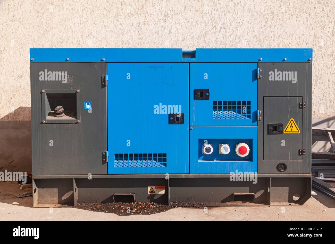 External high power diesel electric generator Stock Photo - Alamy
