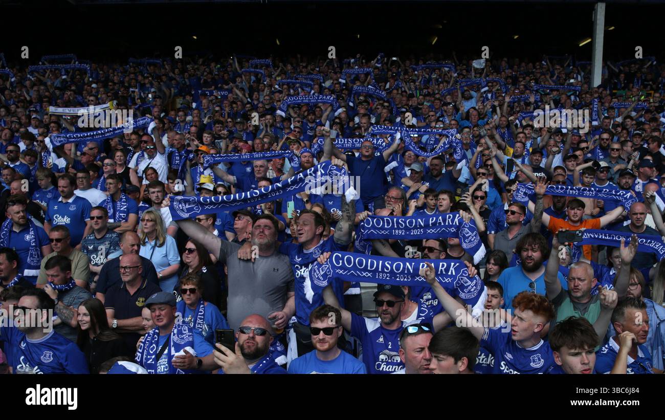 Goodison Park, Liverpool, UK. 18th May, 2025. Premier League Football ...