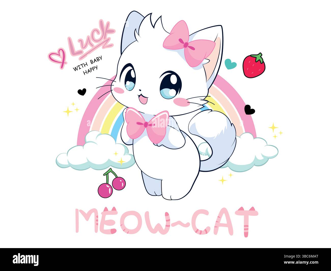 Cute rainbow fantasy kawaii Cut Out Stock Images & Pictures - Alamy