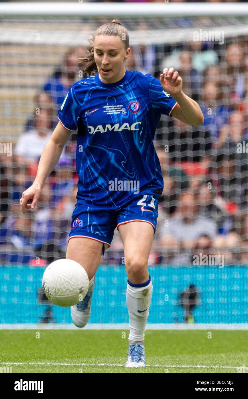 Wembley, London, UK. 18th May, 2025. Niamh Charles (21) in action ...