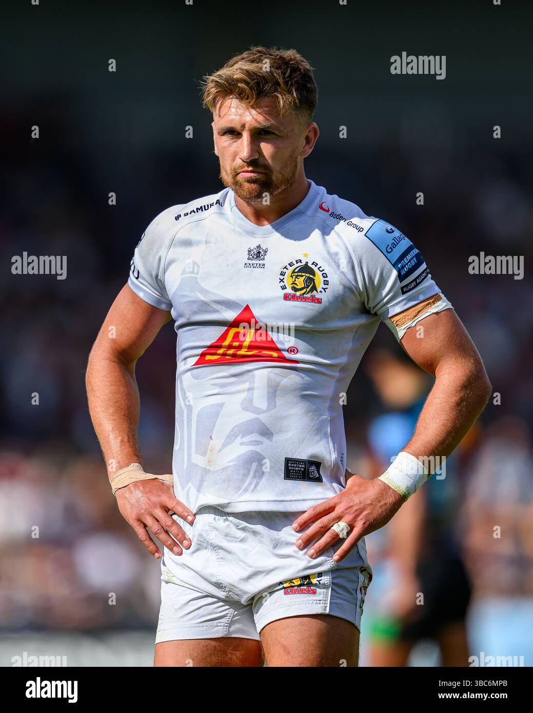 LONDON, UNITED KINGDOM - May 18: Henry Slade of Exeter Chiefs looks on ...