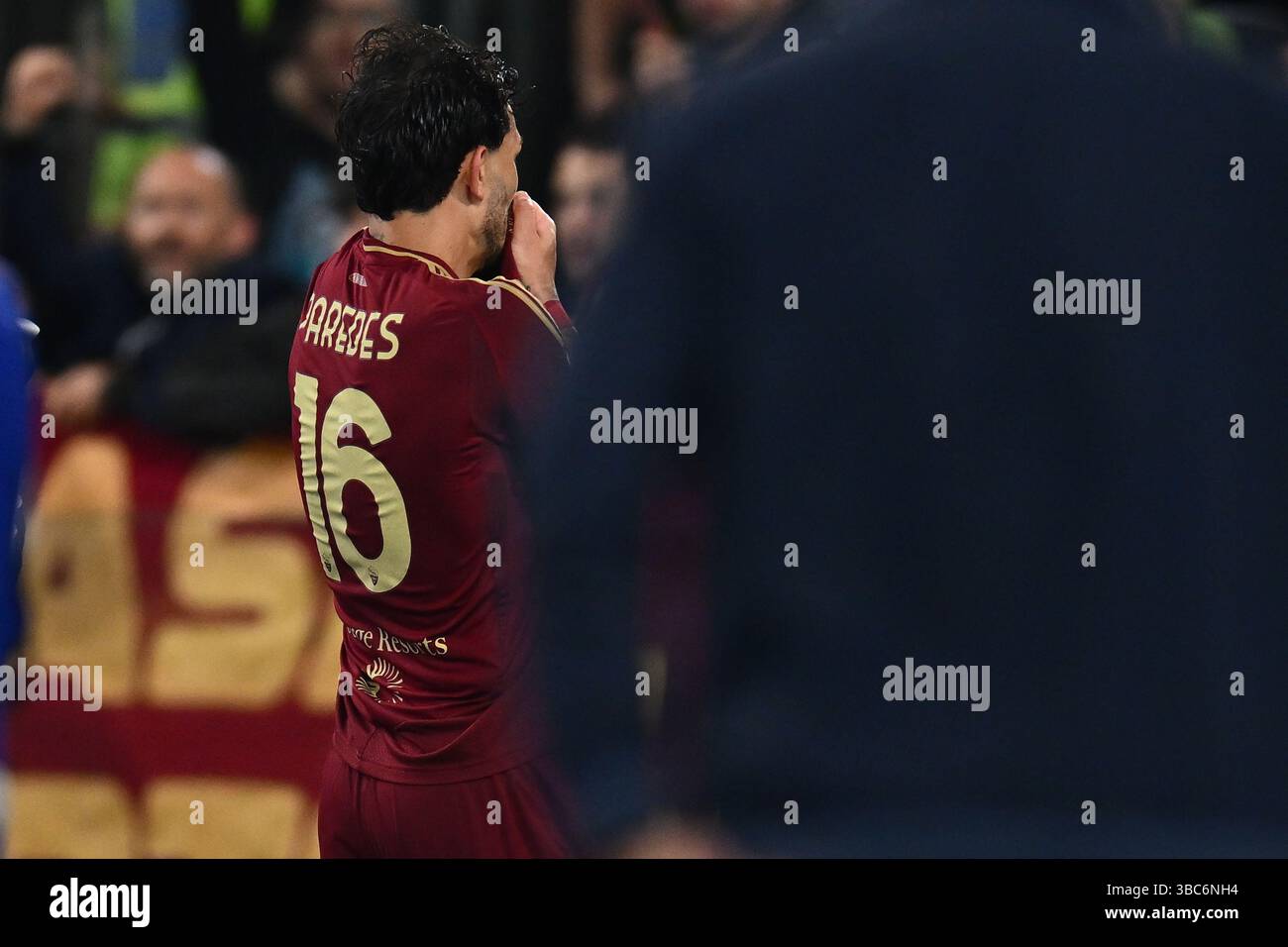 Leandro Paredes of A.S. Roma celebrates after scoring the goal of 2-1 ...