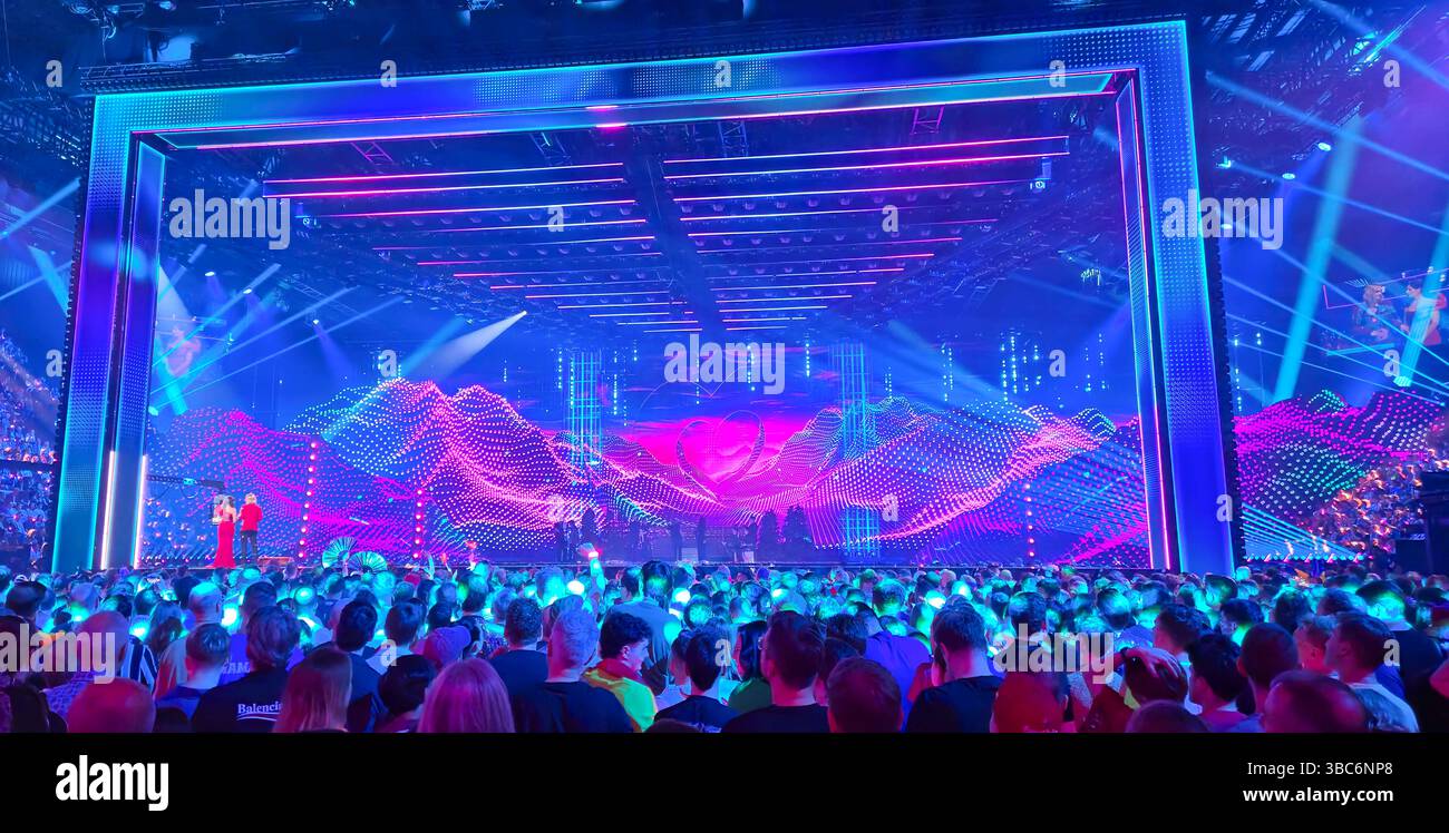 Basel, Switzerland - May 17, 2025: Eurovision Song Contest, ESC 2025 ...