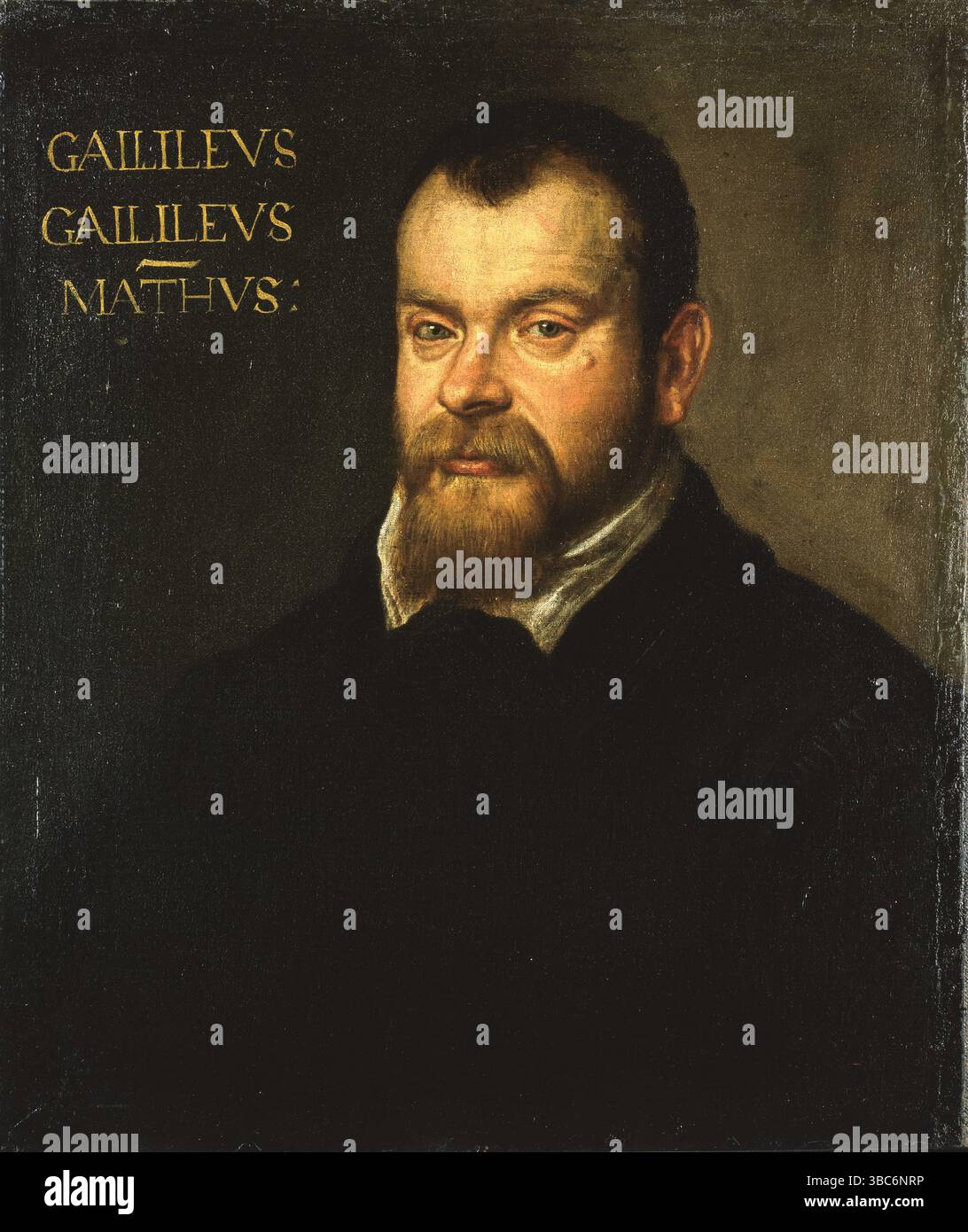 Portrait of Astronomer Galileo Galilei in his 40s. Oil Painting by ...