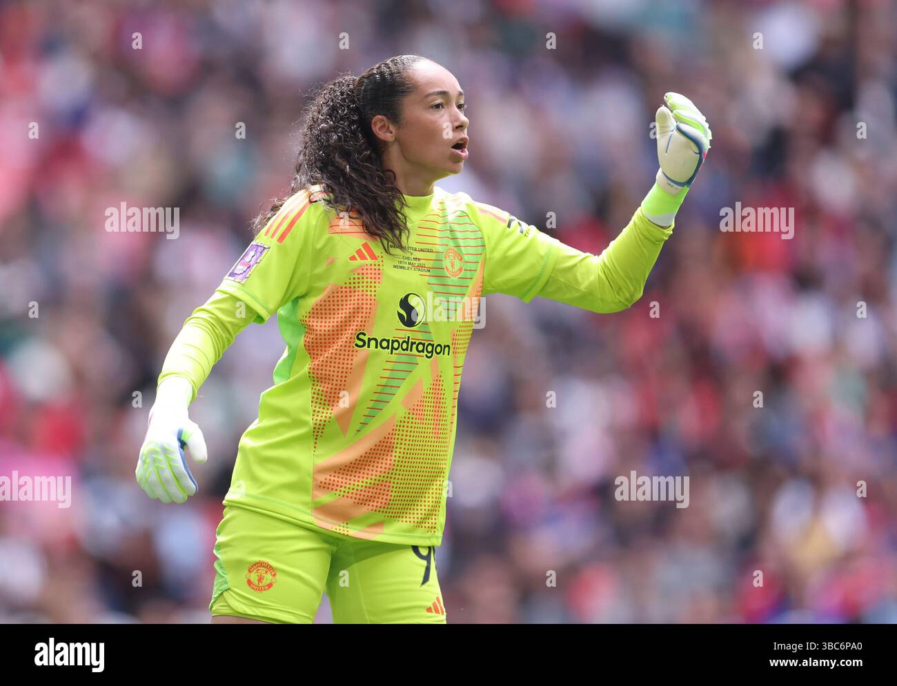 London, UK. 18th May, 2025. Phallon Tullis-Joyce of Manchester United ...