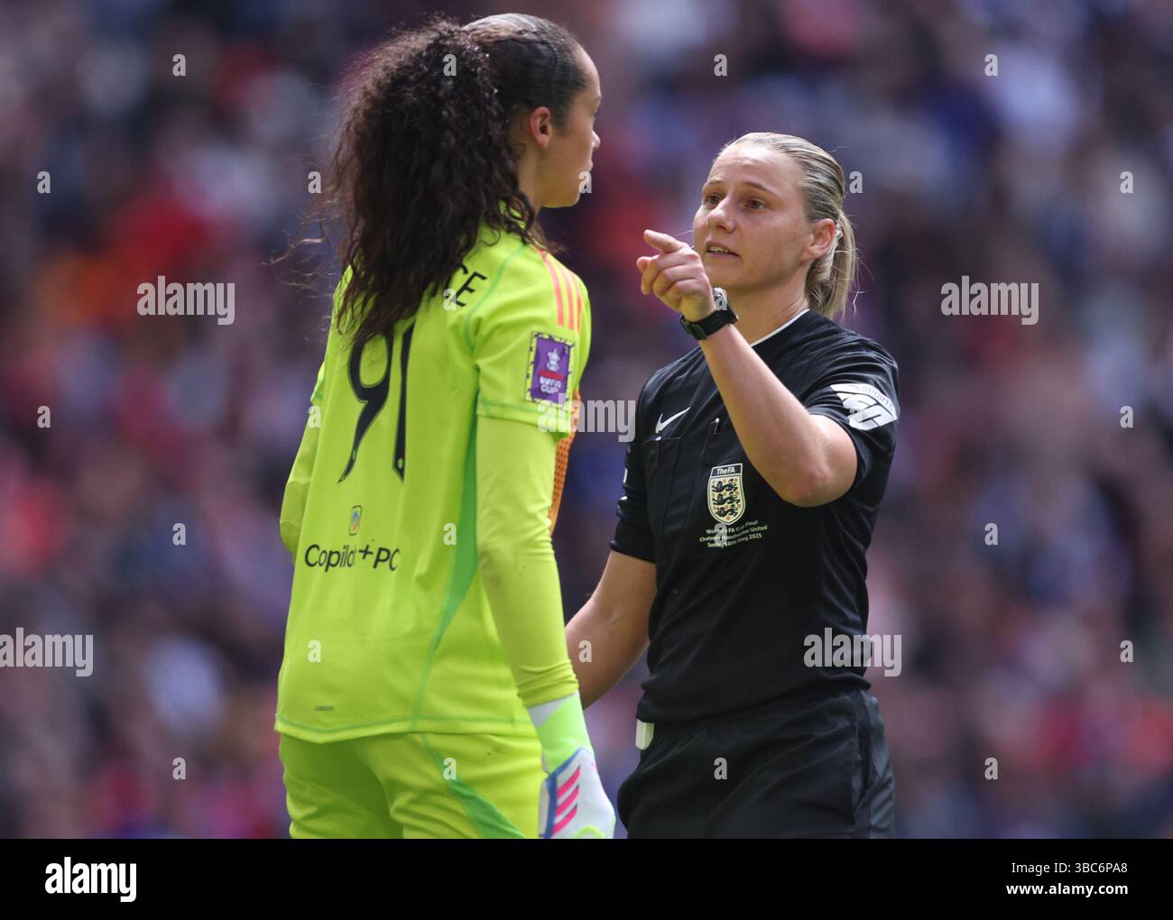 London, UK. 18th May, 2025. Phallon Tullis-Joyce of Manchester United ...