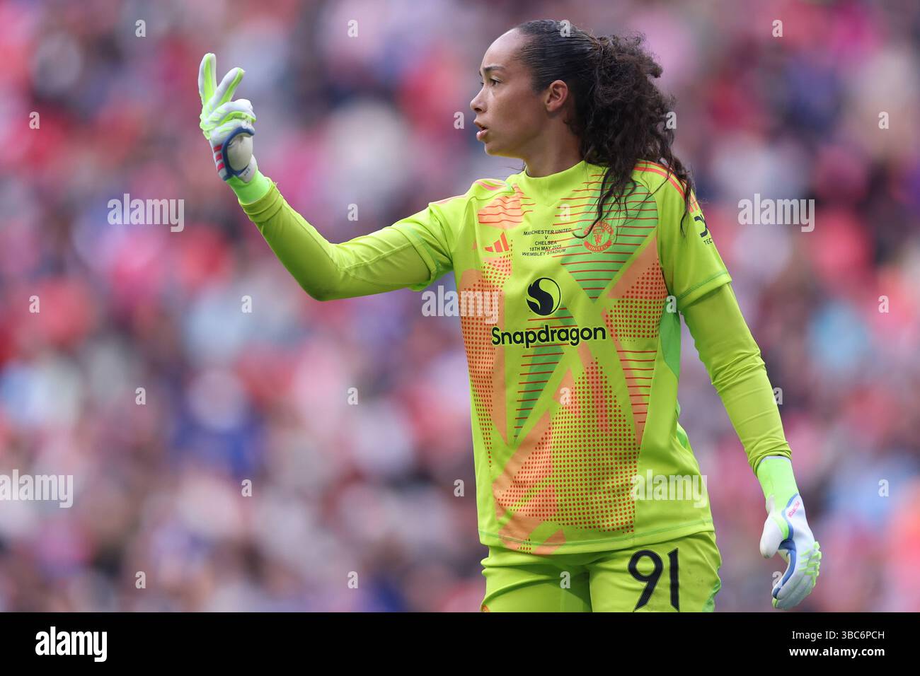 London, UK. 18th May, 2025. Phallon Tullis-Joyce of Manchester United ...